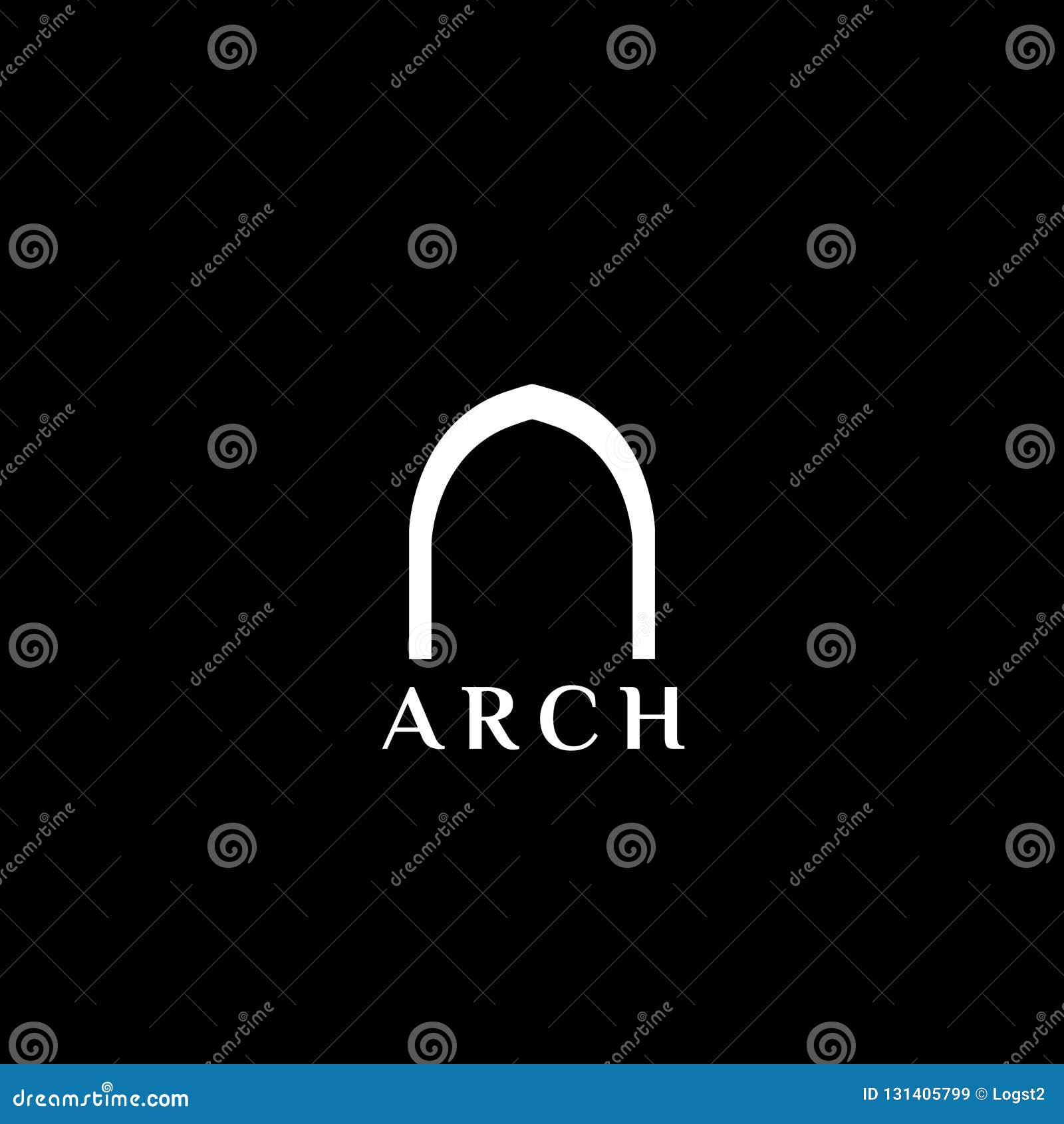 Logotipo Del Vector Del Arco Icono Del Arco Ilustración del Vector ...