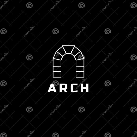 Logotipo Del Vector Del Arco Icono Del Arco Ilustración del Vector ...