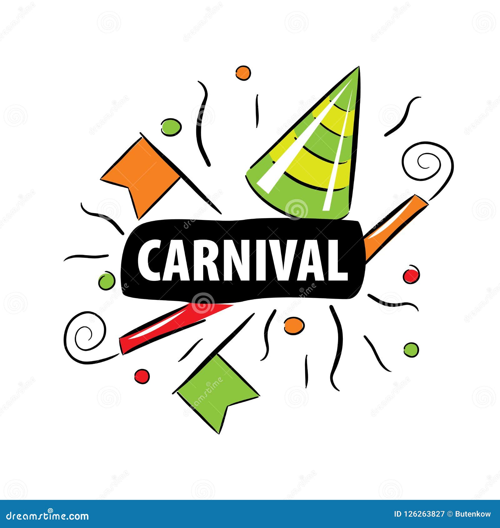 Logotipo Del Vector Del Carnaval Ilustración del Vector - Ilustración ...