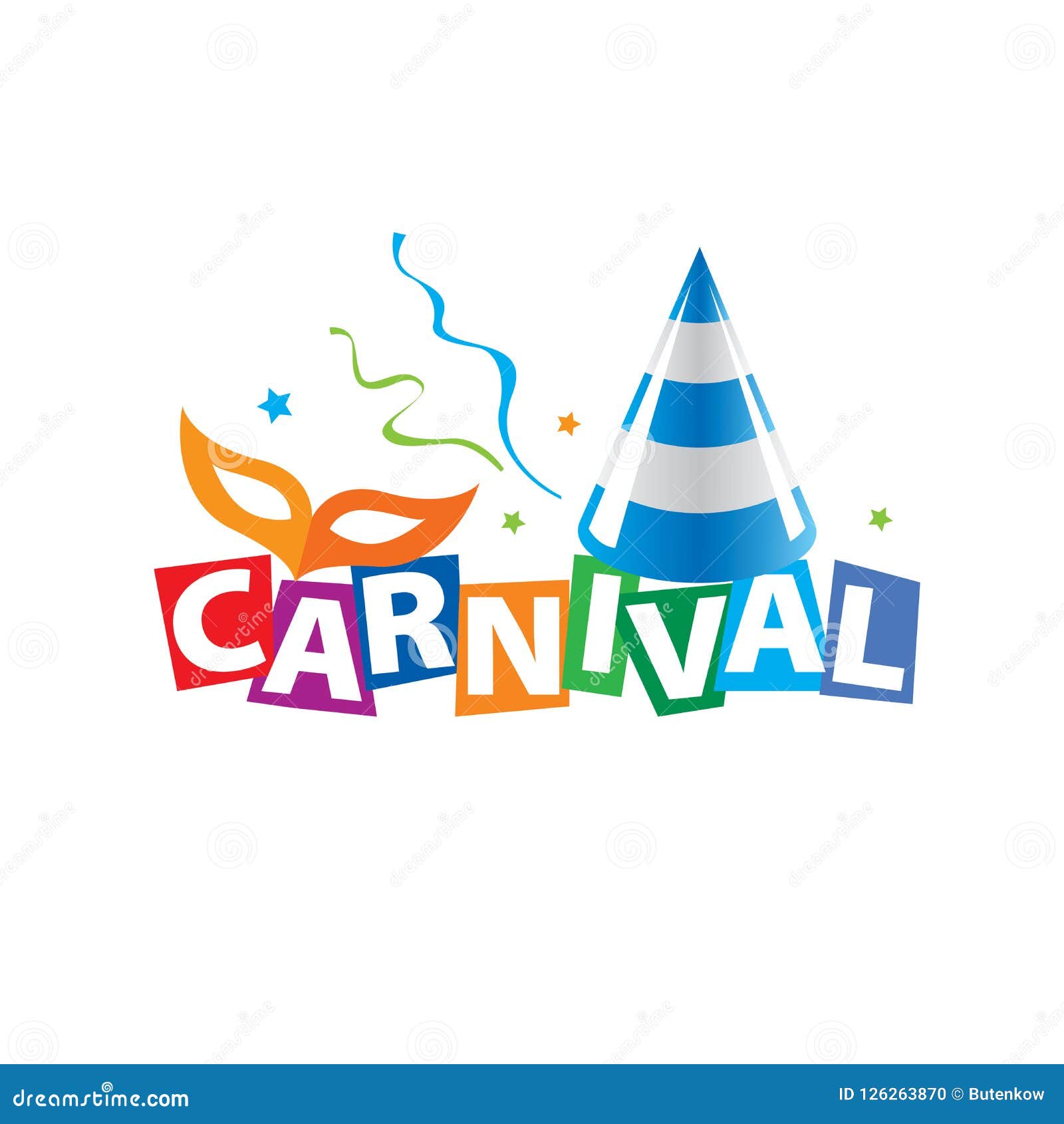 Logotipo Del Vector Del Carnaval Ilustración del Vector - Ilustración ...