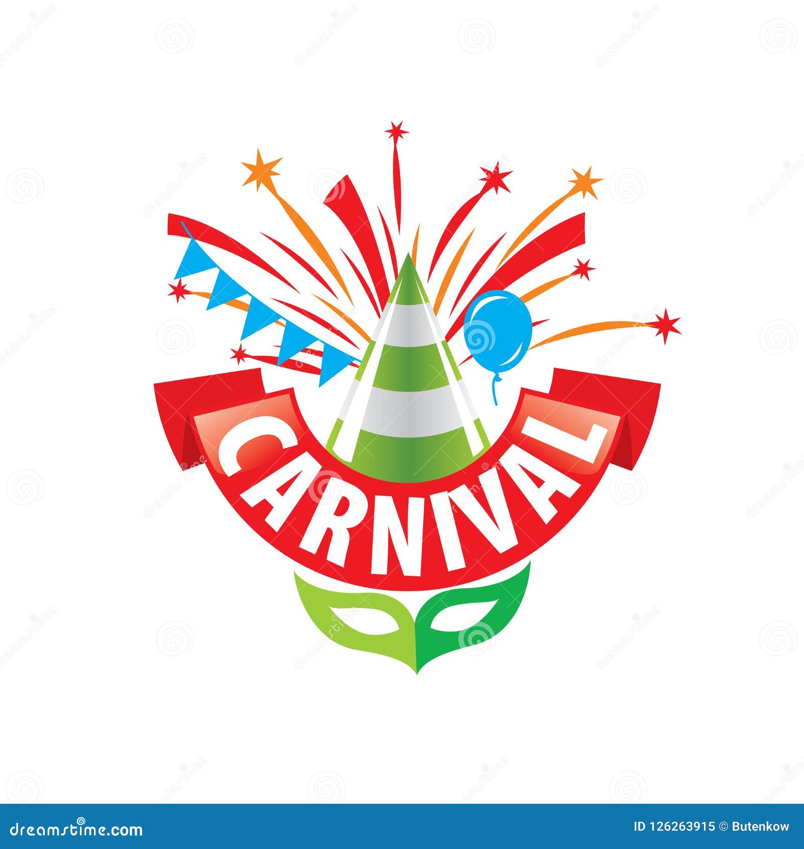 Logotipo Del Vector Del Carnaval Ilustración del Vector - Ilustración ...