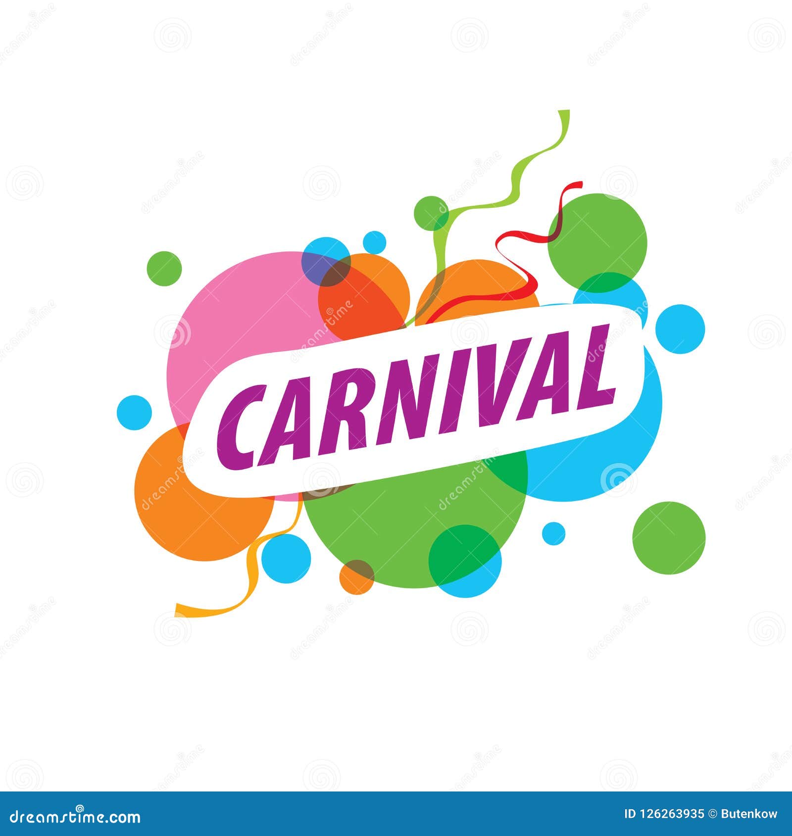 Logotipo Del Vector Del Carnaval Ilustración del Vector - Ilustración ...