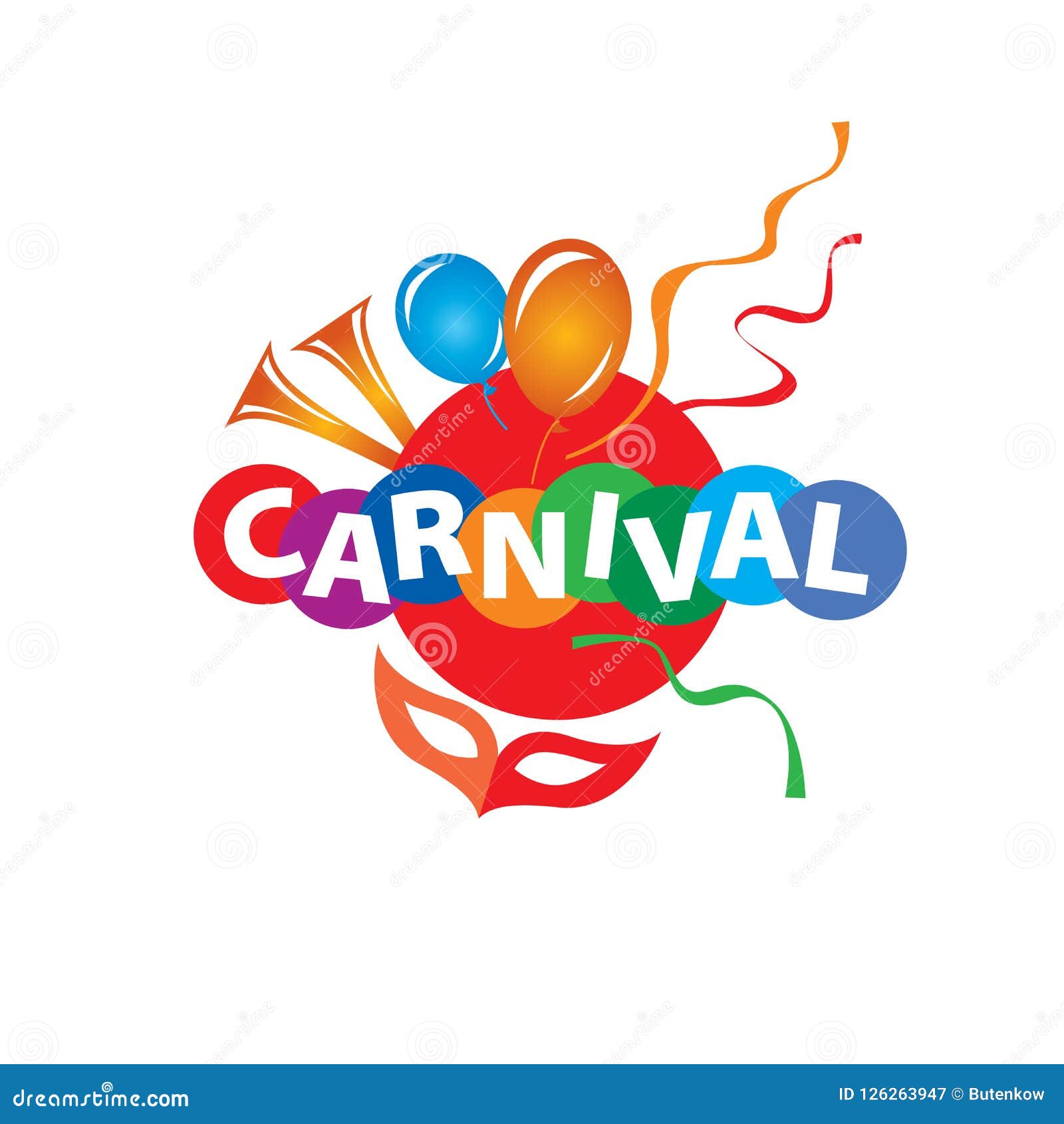 Logotipo Del Vector Del Carnaval Ilustración del Vector - Ilustración ...