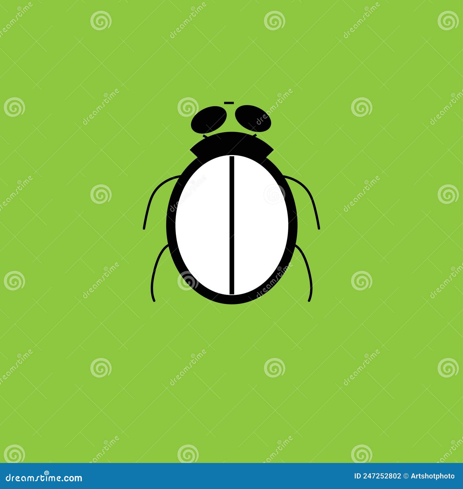 Logotipo Del Vector De Fallos En Fondo Verde Ilustración del Vector ...