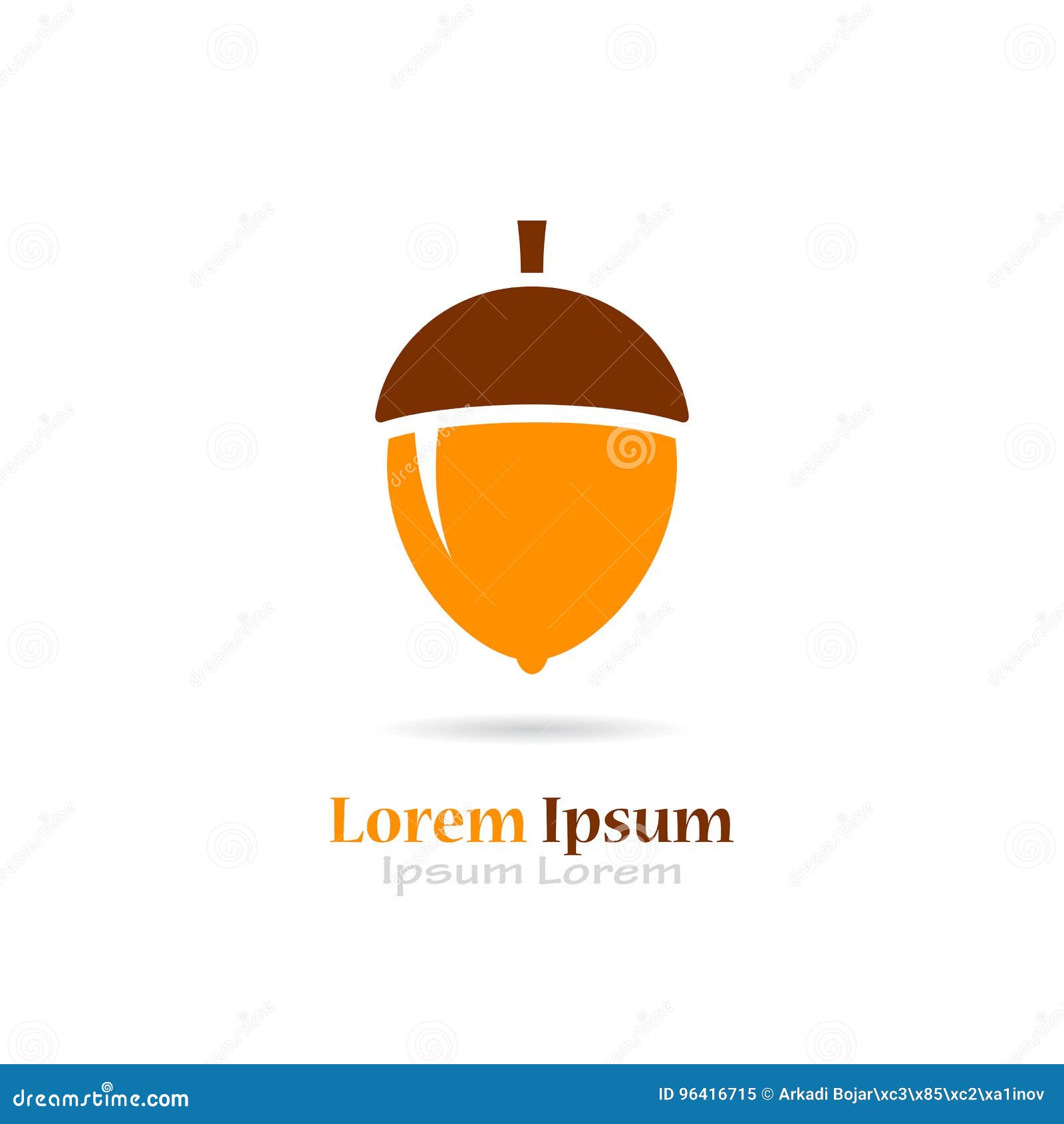 Logotipo Del Vector De La Bellota Ilustración del Vector - Ilustración ...