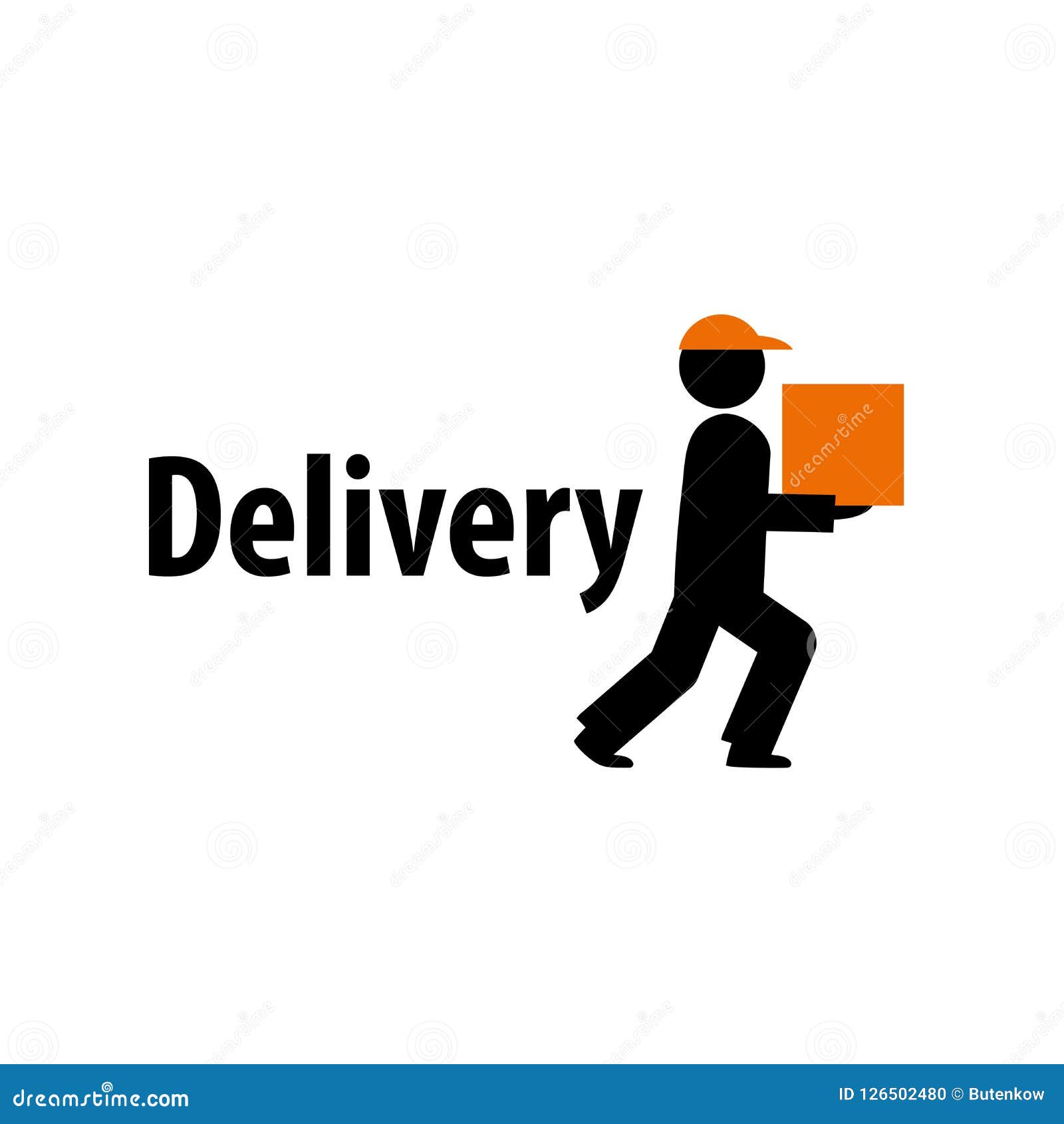 Logotipo Del Vector De La Entrega Ilustración del Vector - Ilustración ...
