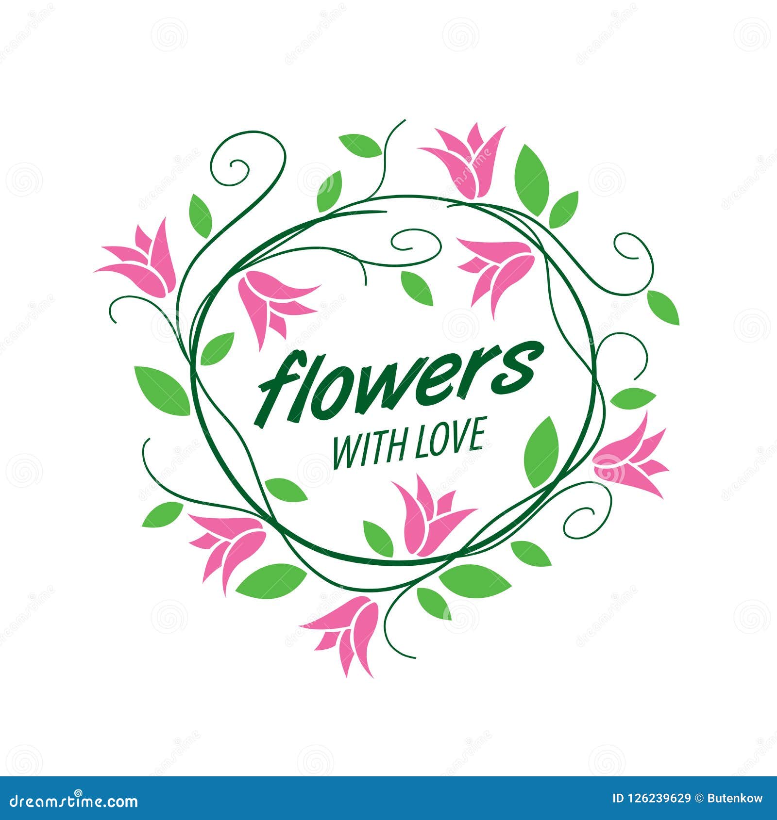 Logotipo Del Vector De La Flor Ilustración del Vector - Ilustración de ...