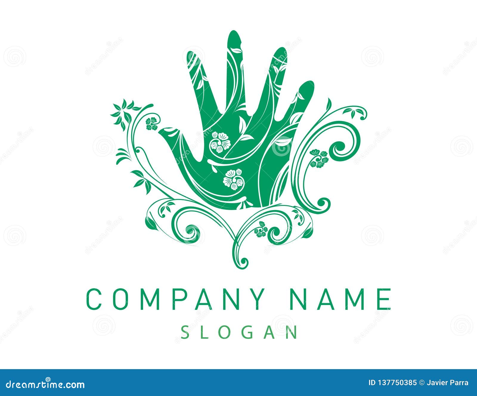 Logotipo Del Vector De La Mano Ilustración del Vector - Ilustración de ...