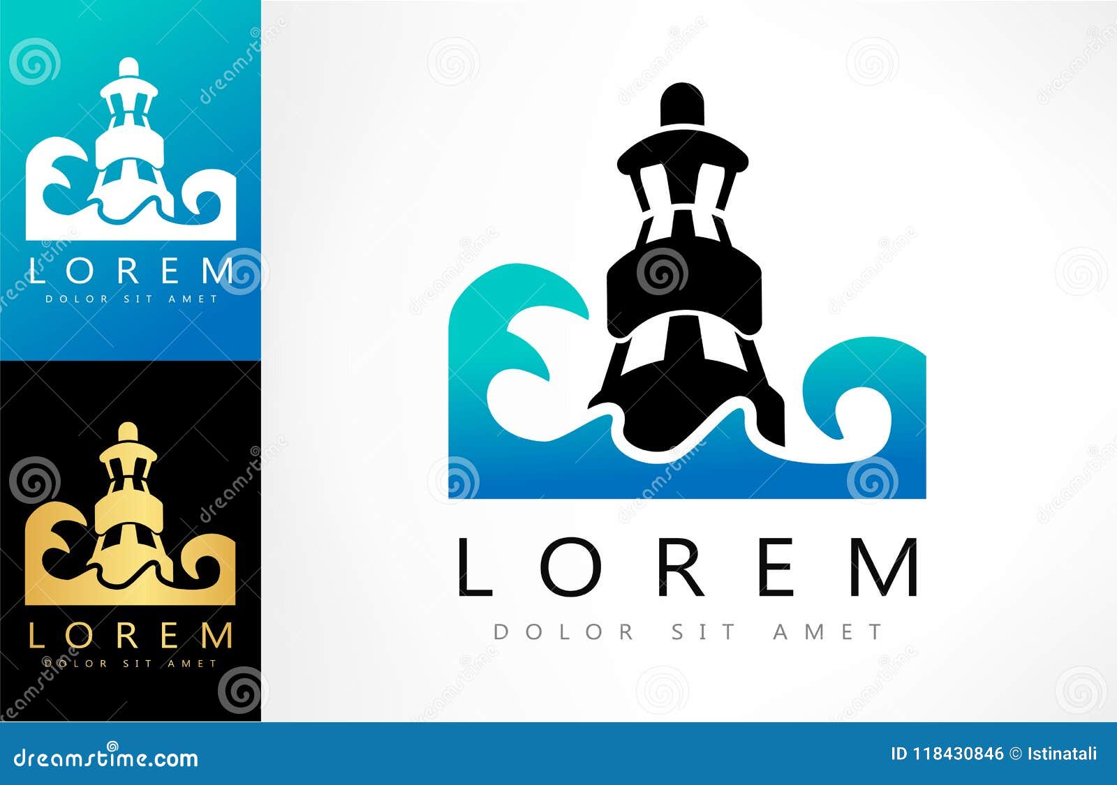 Logotipo Del Vector Del Faro Ilustración del Vector - Ilustración de ...