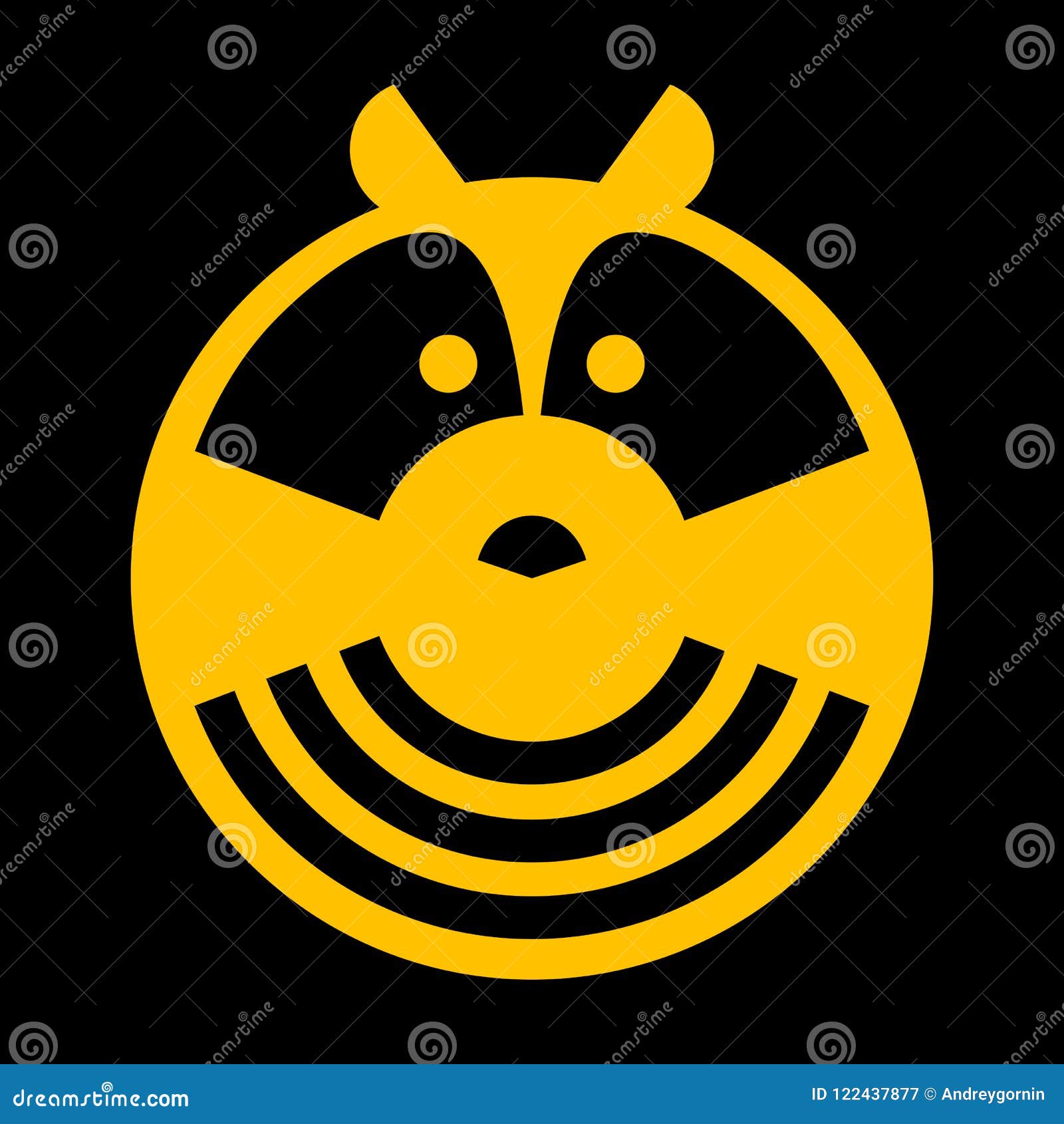 Logotipo Del Vector Del Mapache Ilustración del Vector - Ilustración de ...