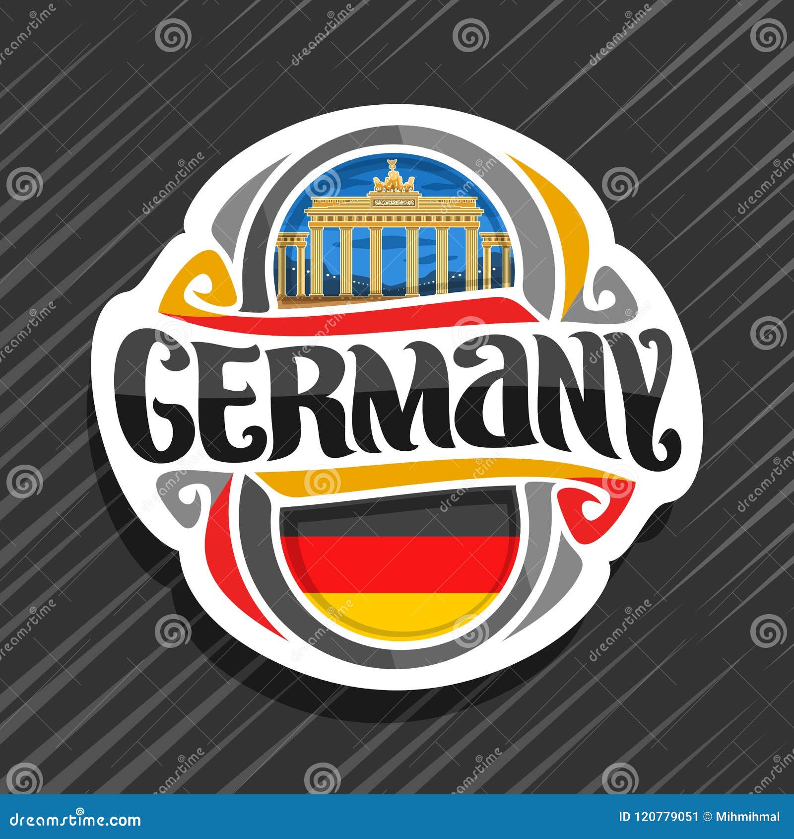 Logotipo Del Vector Para Alemania Ilustración del Vector - Ilustración ...