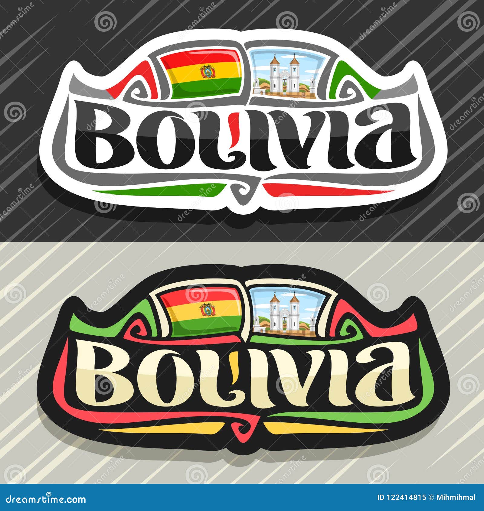Logotipo Del Vector Para Bolivia Ilustración del Vector - Ilustración ...