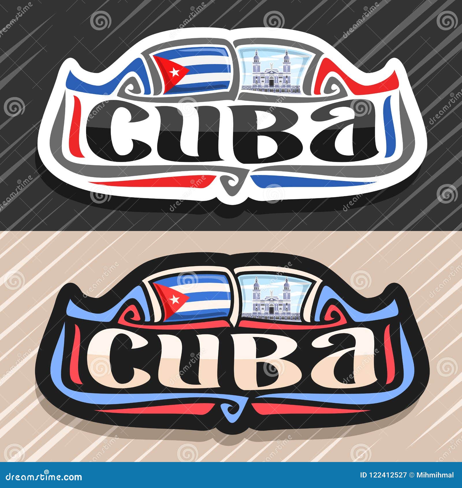 Logotipo Del Vector Para Cuba Ilustración del Vector - Ilustración de ...
