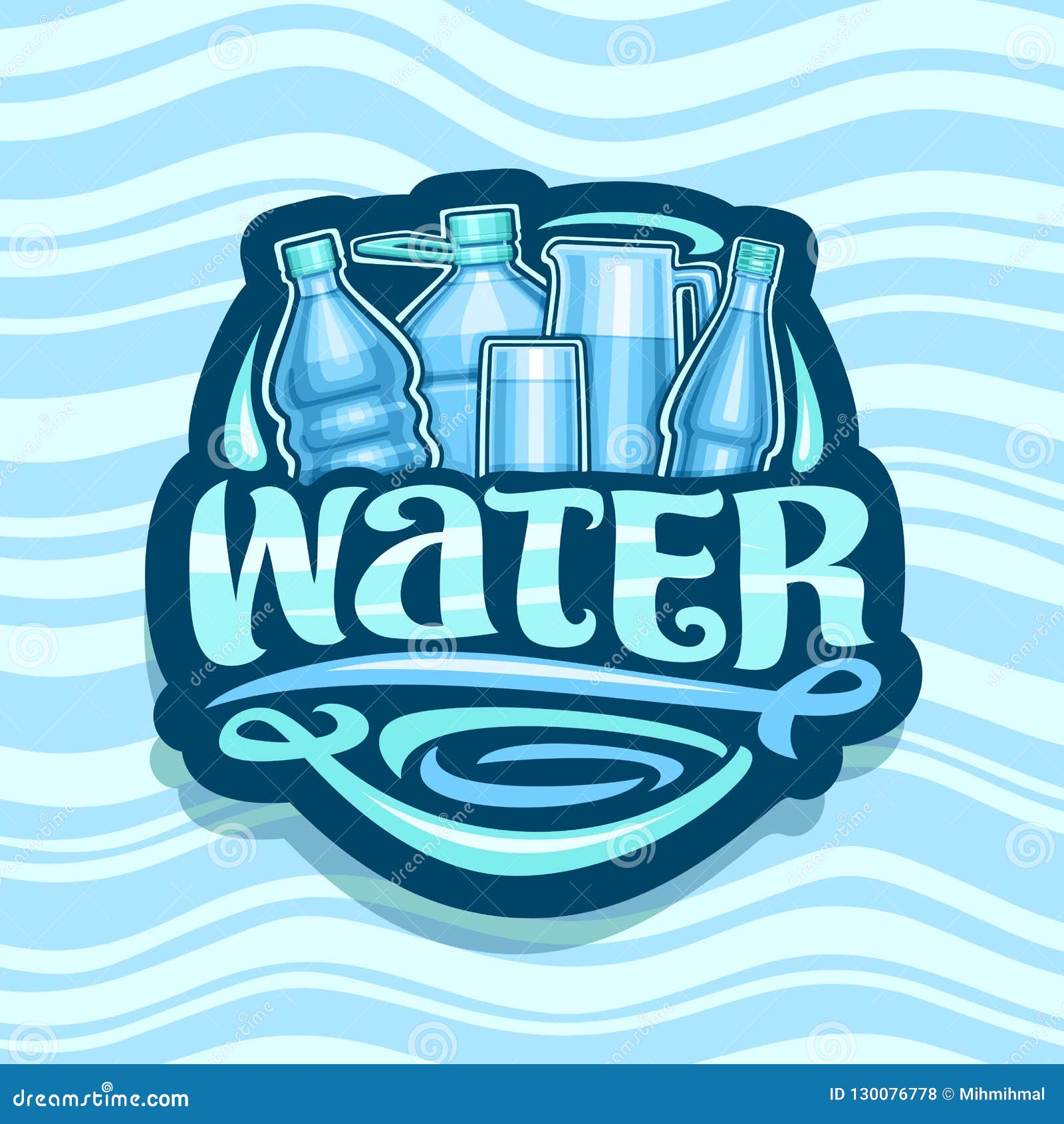 Logotipo Del Vector Para El Agua Potable Ilustración del Vector ...