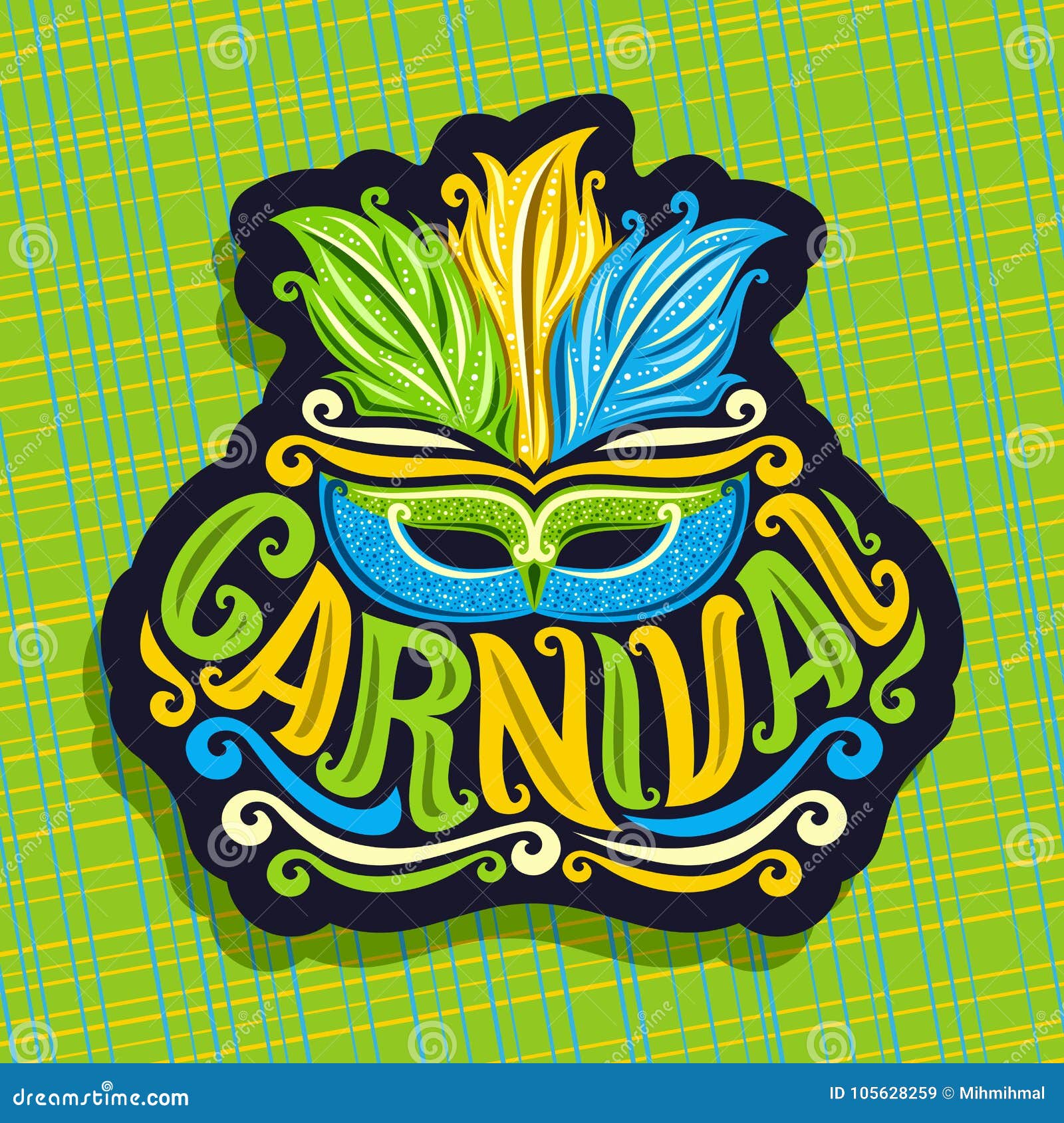 Logotipo Del Vector Para El Carnaval Ilustración del Vector ...