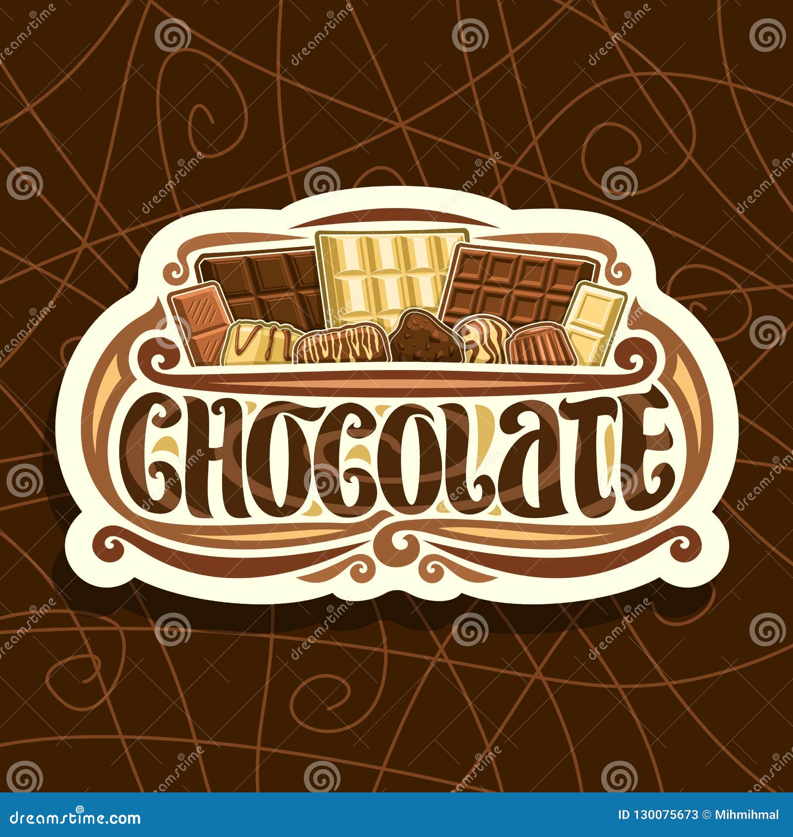 Logotipo Del Vector Para El Chocolate Ilustración del Vector ...