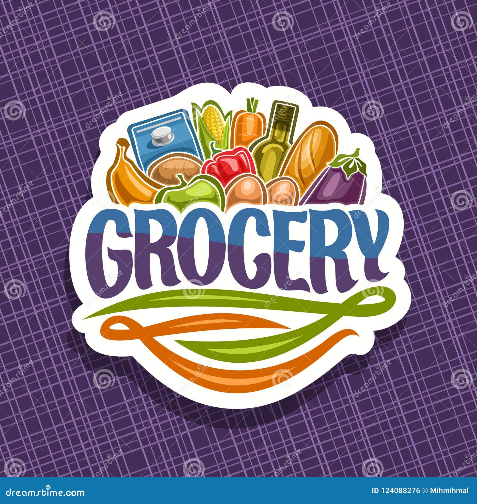 Logotipo Del Vector Para El Colmado Ilustración del Vector ...