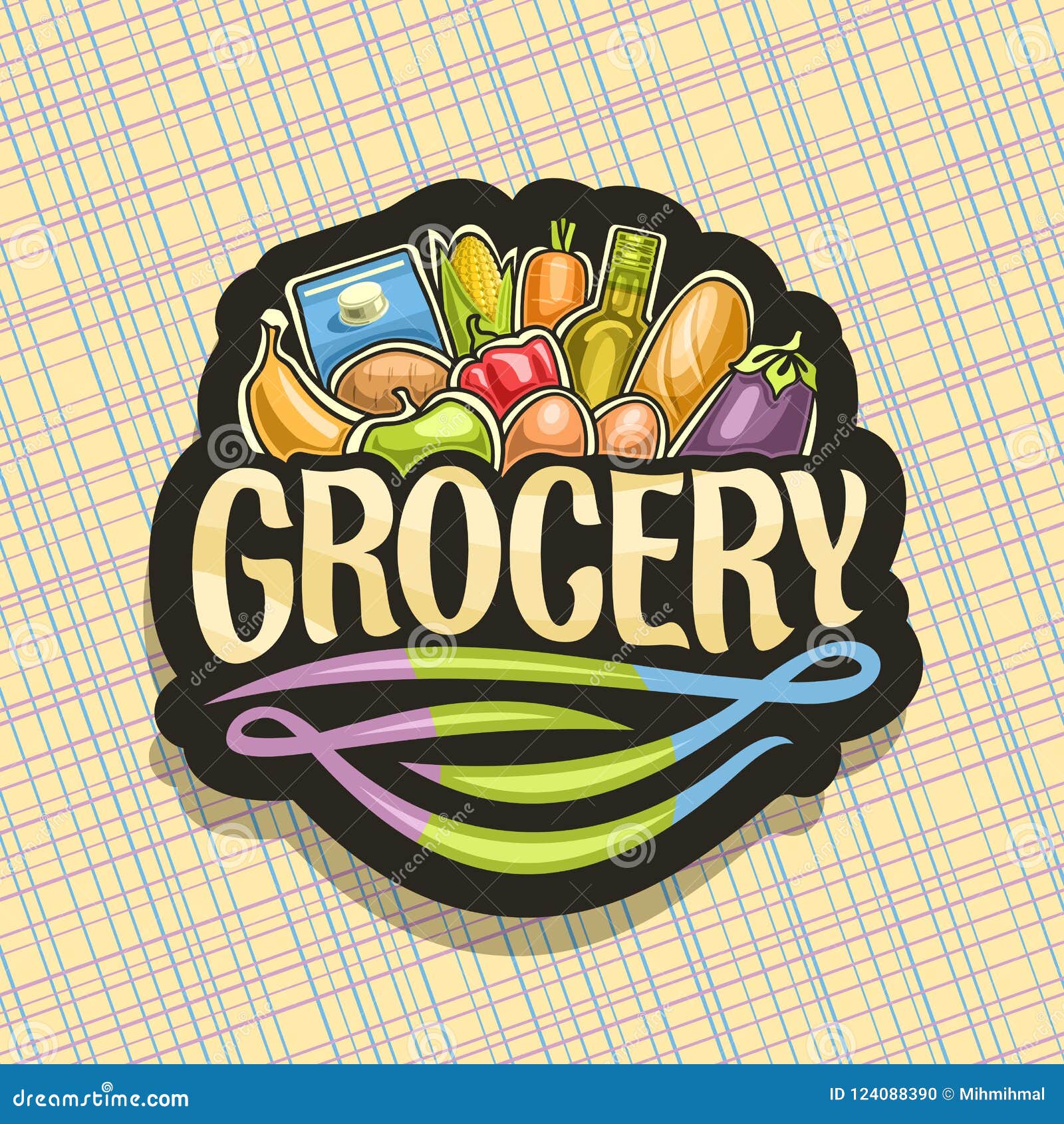 Logotipo Del Vector Para El Colmado Ilustración del Vector ...