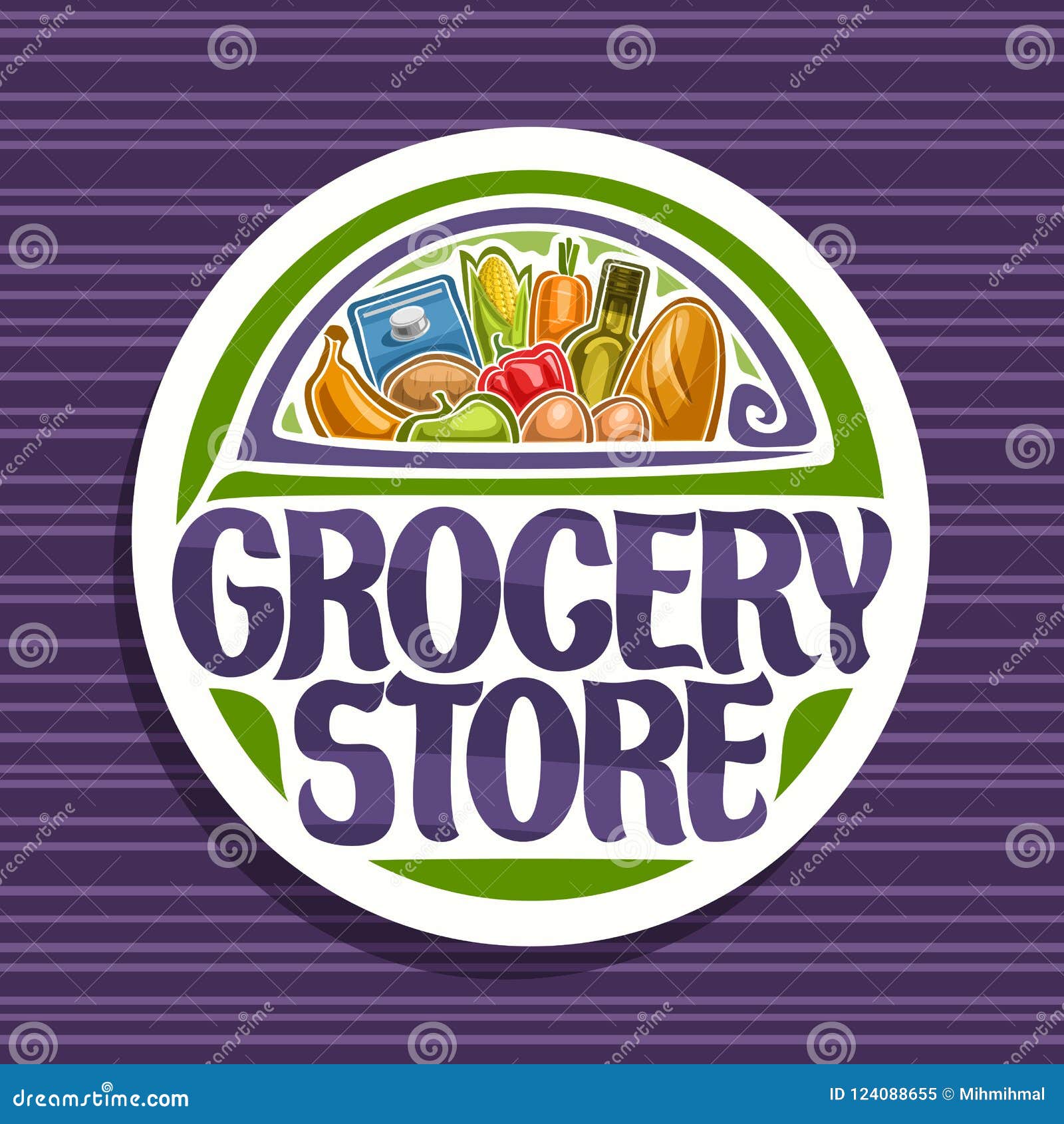 Logotipo Del Vector Para El Colmado Ilustración del Vector ...