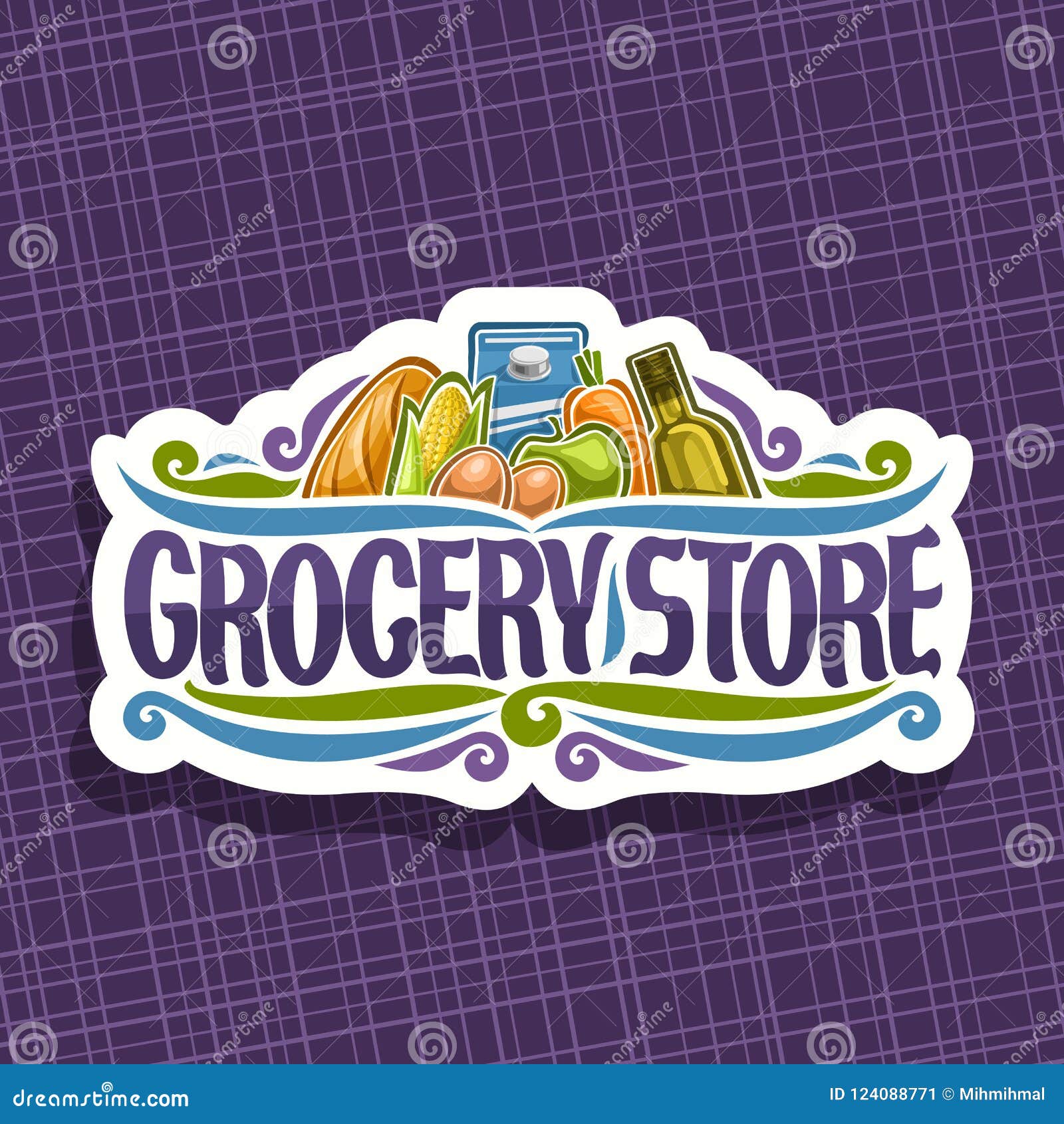 Logotipo Del Vector Para El Colmado Ilustración del Vector ...