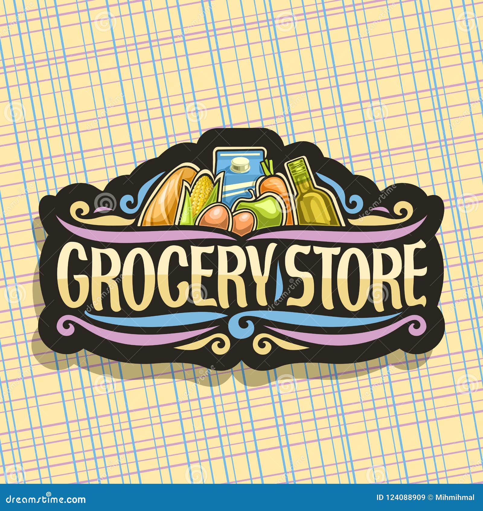 Logotipo Del Vector Para El Colmado Ilustración del Vector ...