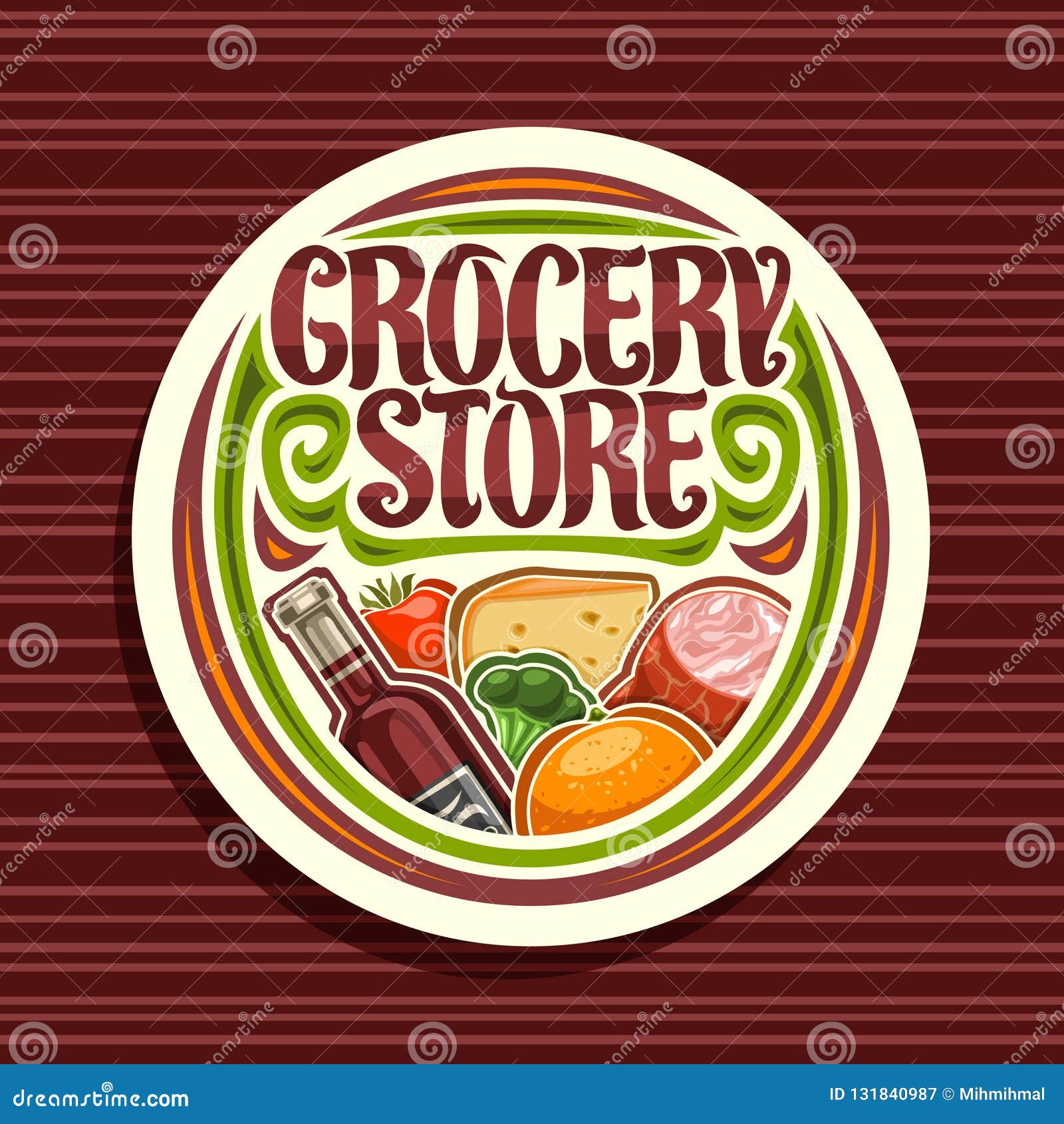 Logotipo Del Vector Para El Colmado Ilustración del Vector ...