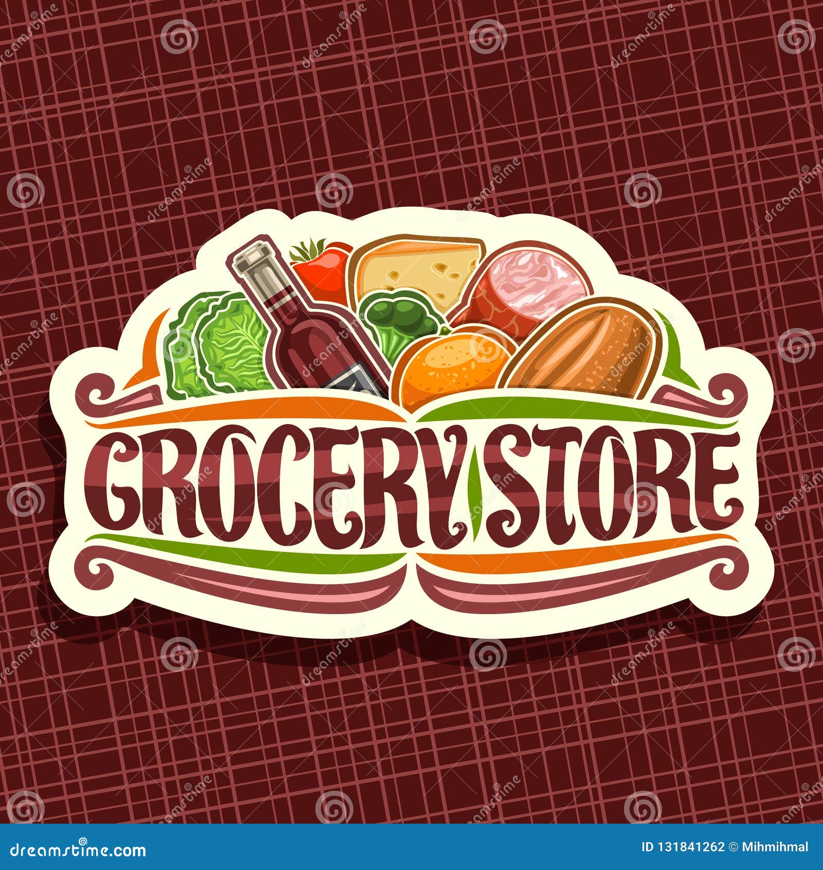 Logotipo Del Vector Para El Colmado Ilustración del Vector ...