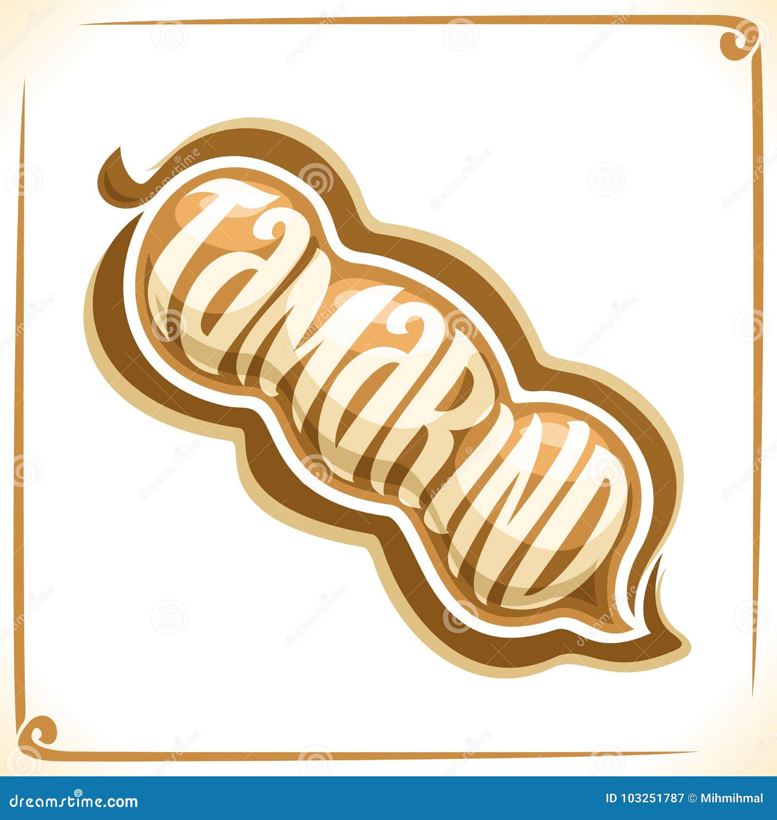 Logotipo Del Vector Para El Tamarindo Ilustración del Vector ...