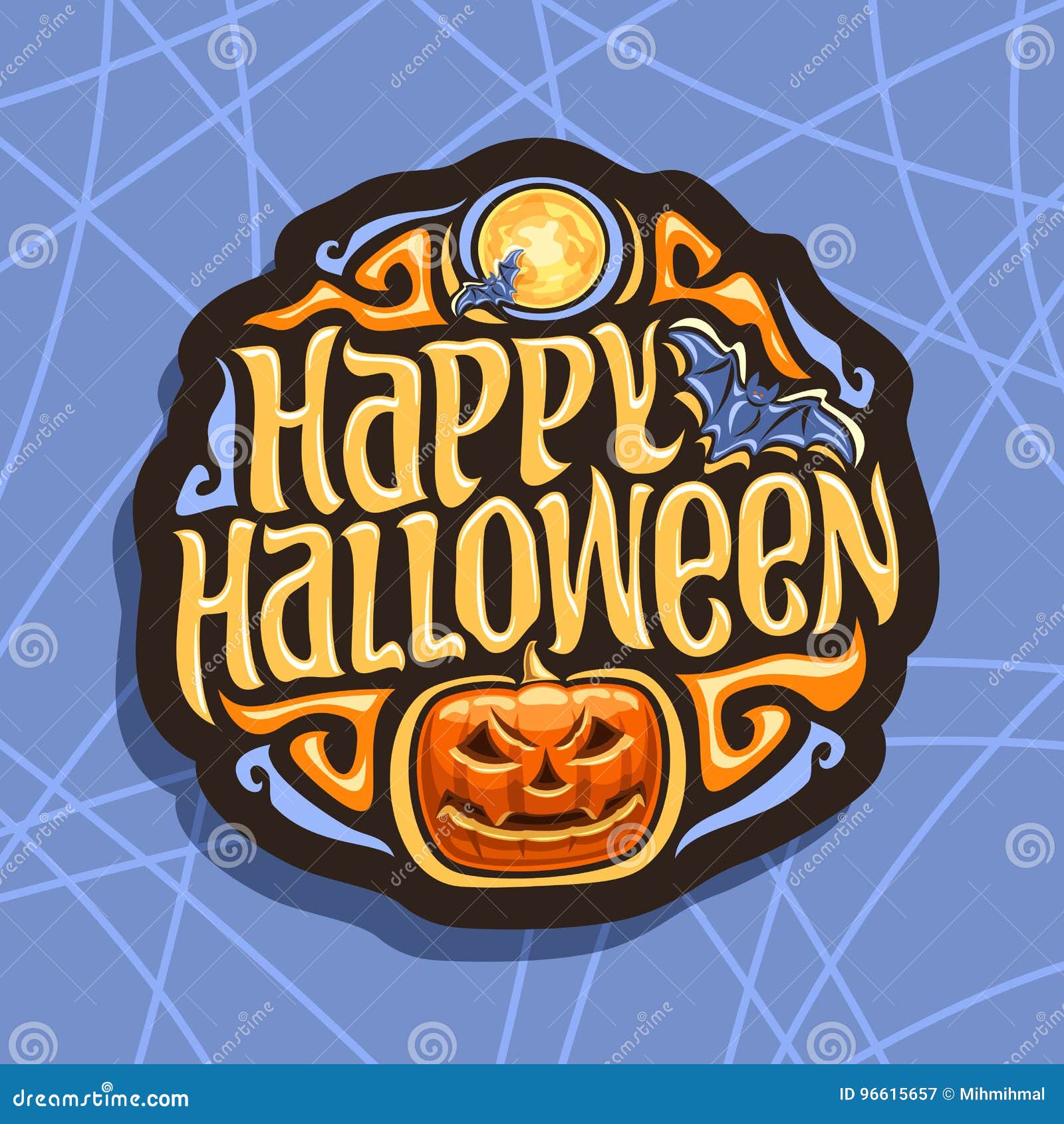 Logotipo Del Vector Para Halloween Ilustración del Vector - Ilustración ...