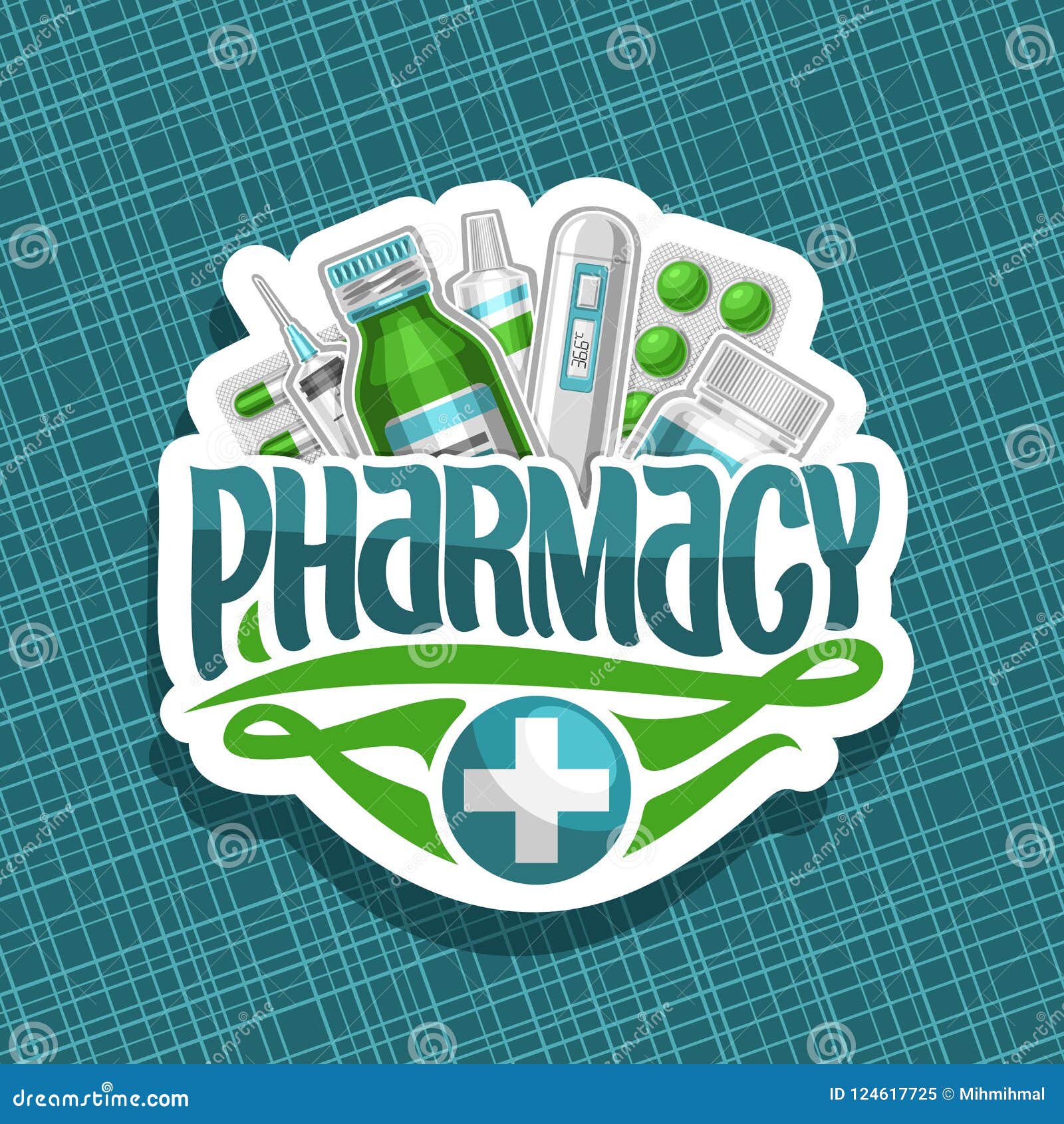Logotipo Del Vector Para La Farmacia Ilustración del Vector ...