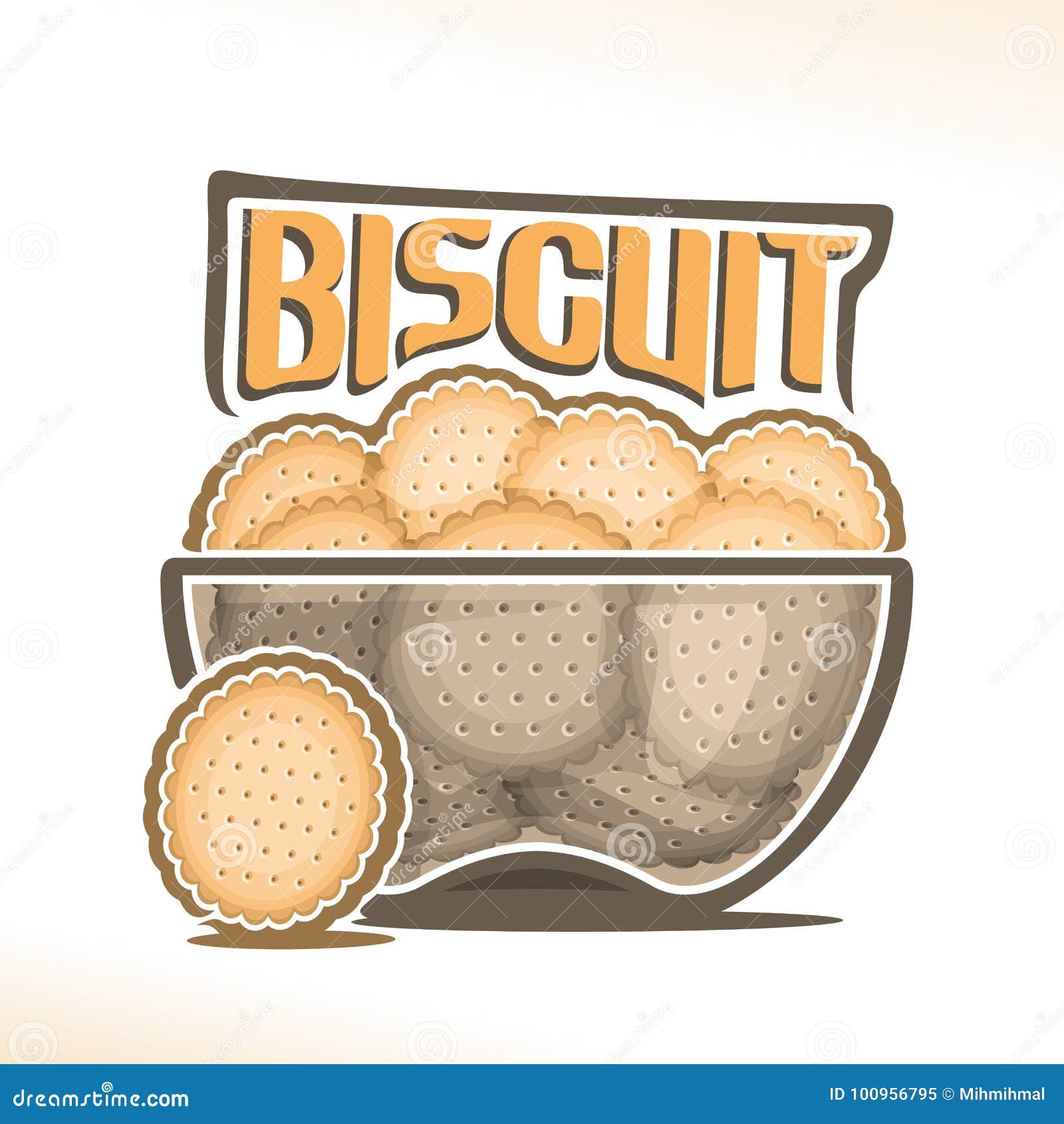 Logotipo Del Vector Para La Galleta Ilustración del Vector ...