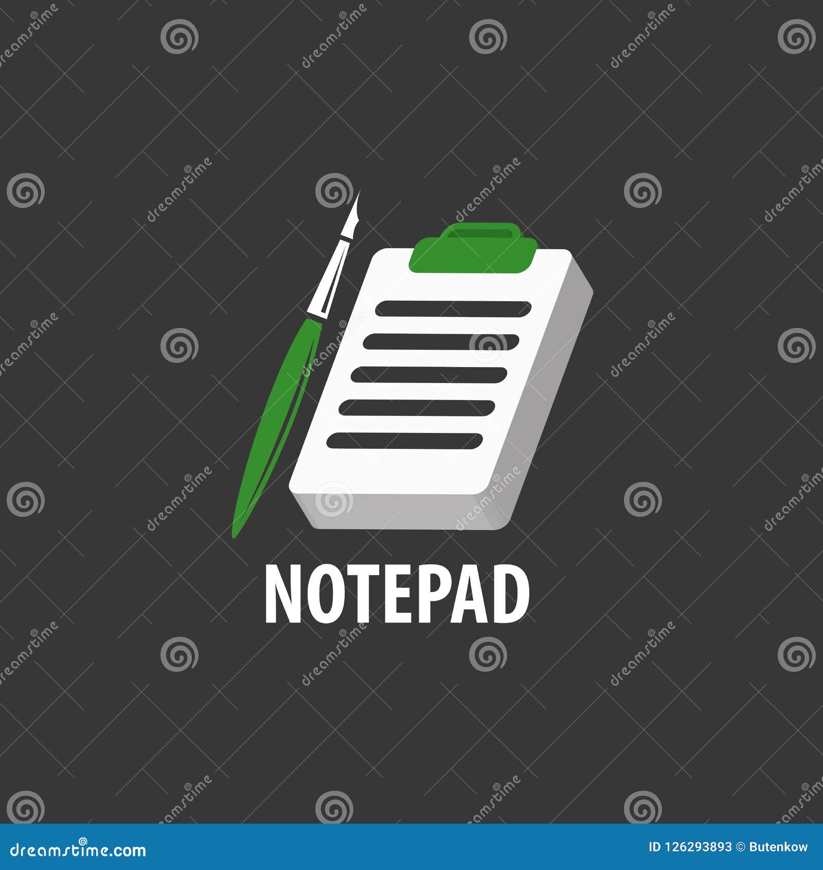 Logotipo Del Vector Para Los Expedientes Ilustración del Vector ...