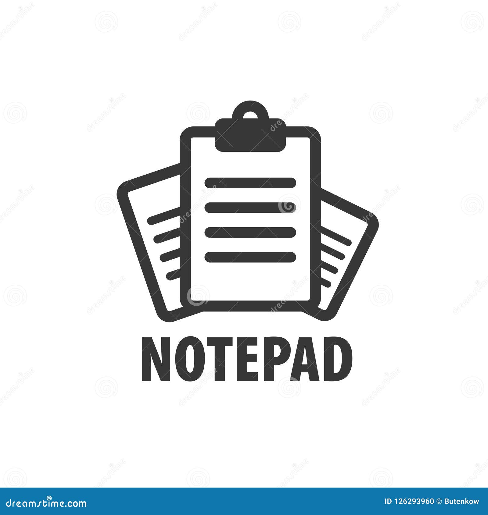 Logotipo Del Vector Para Los Expedientes Ilustración del Vector ...