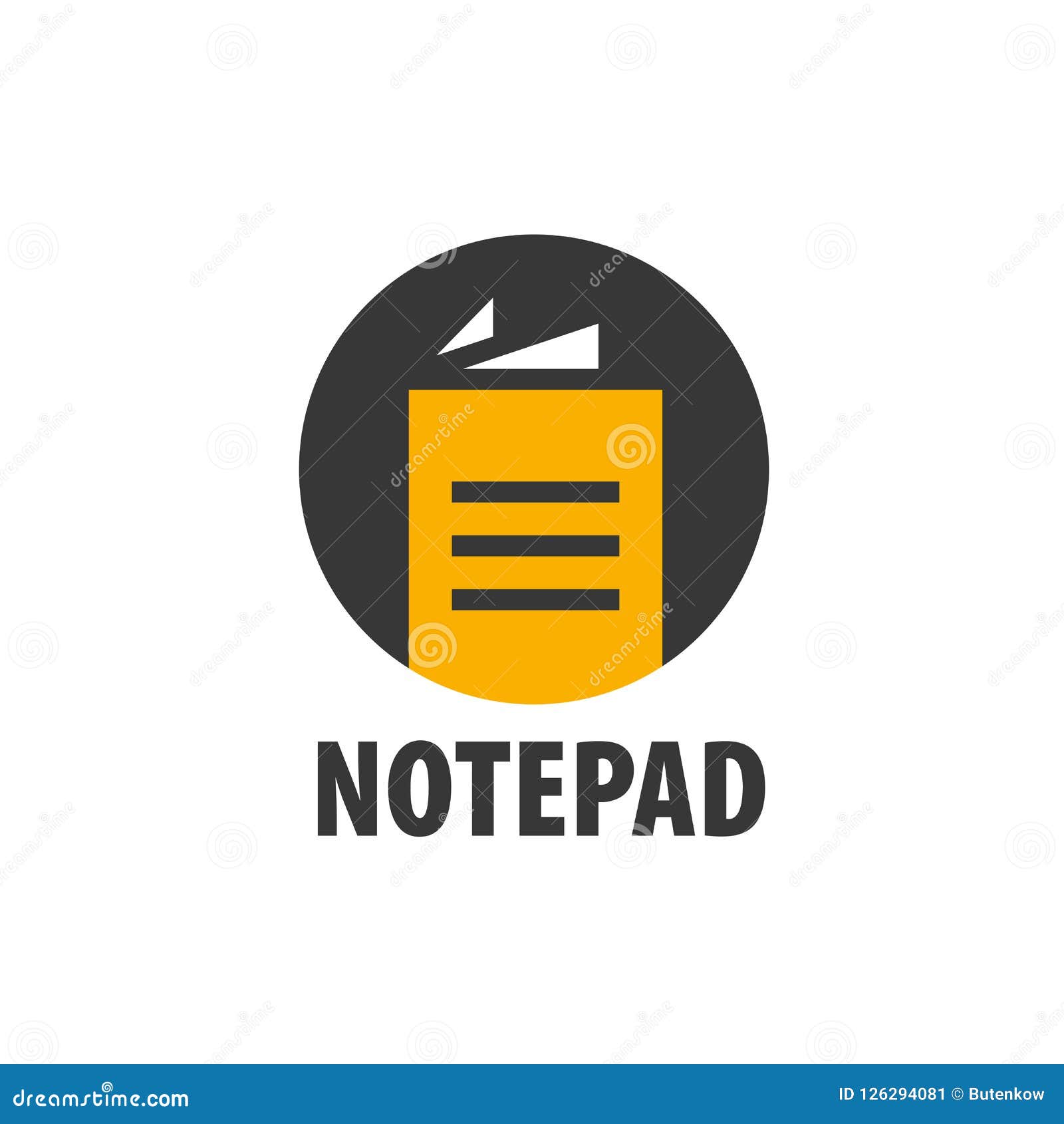 Logotipo Del Vector Para Los Expedientes Ilustración del Vector ...