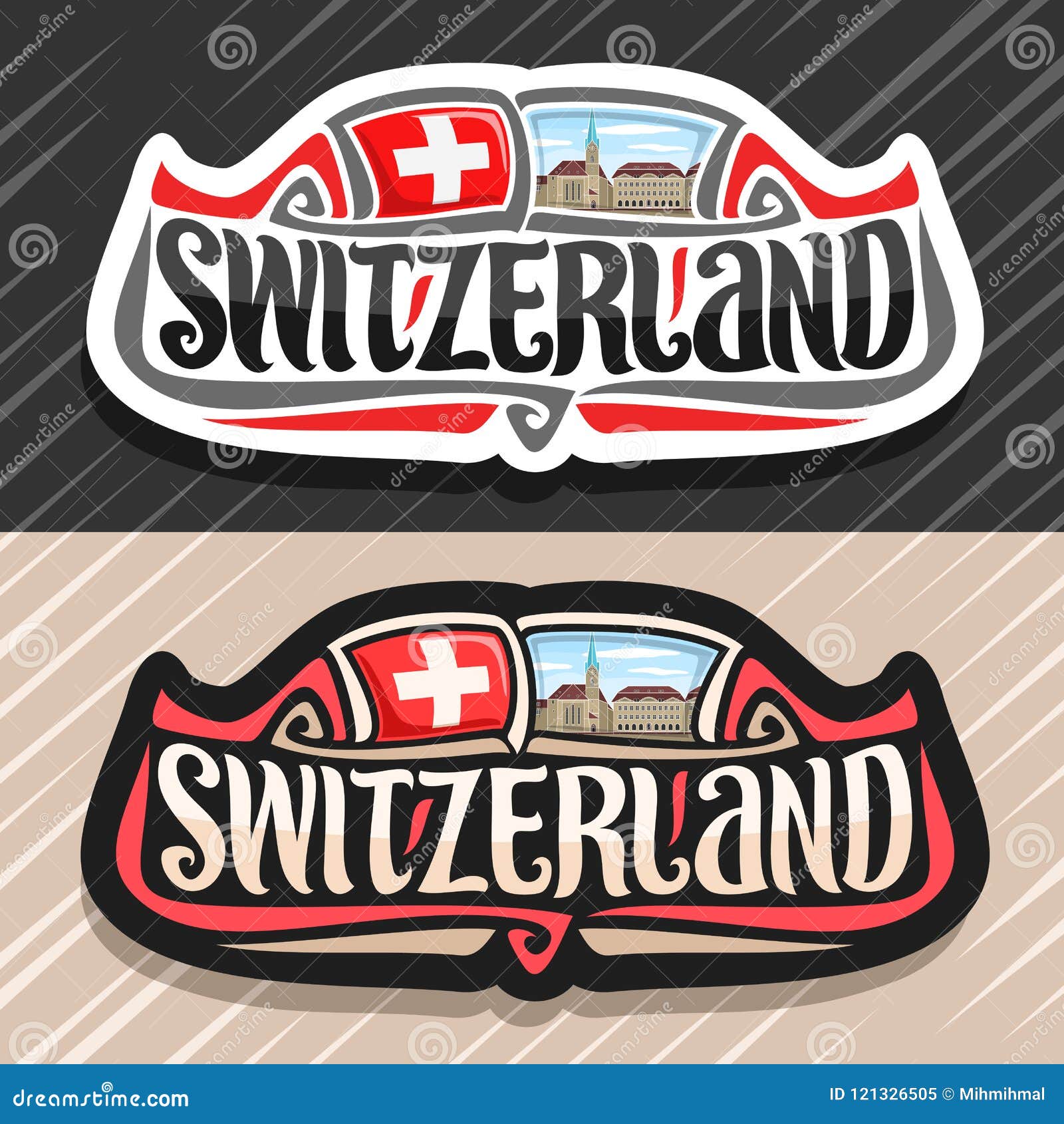 Logotipo Del Vector Para Suiza Ilustración del Vector - Ilustración de ...