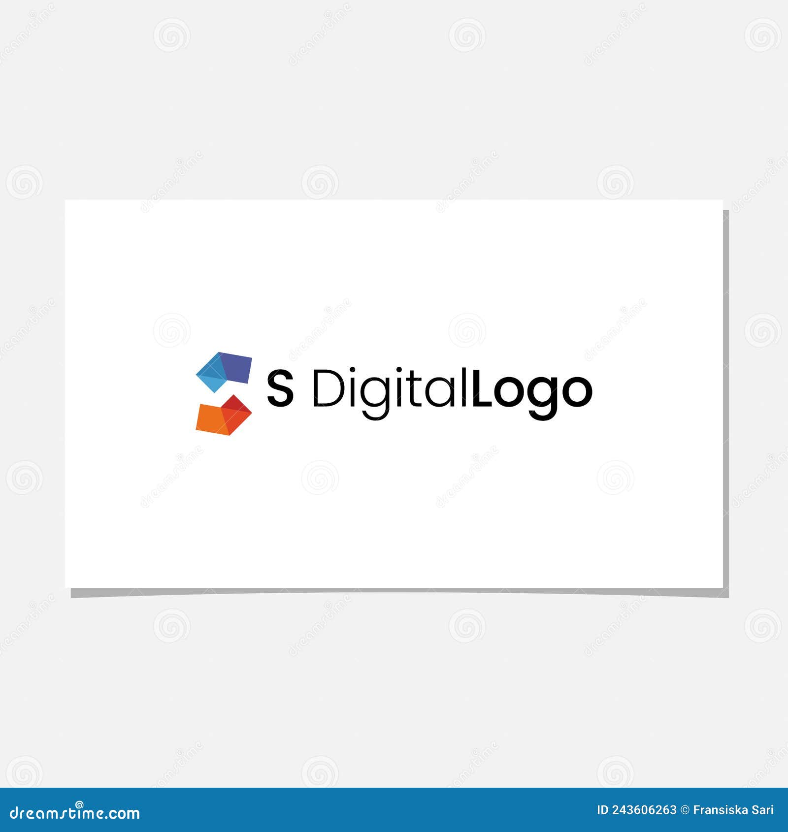 Logotipo digital s ilustração do vetor. Ilustração de digital - 243606263