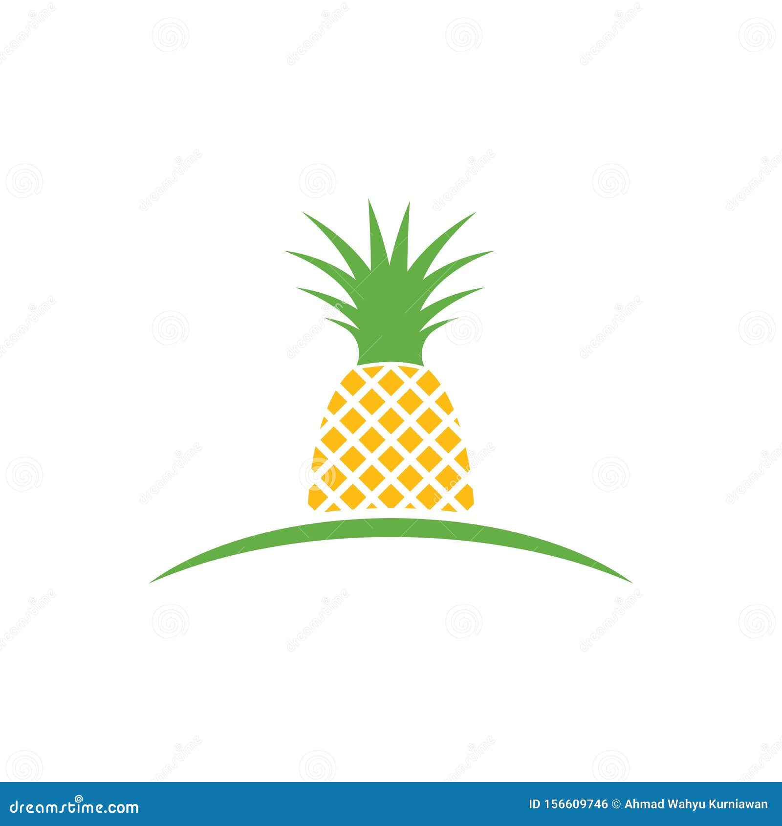 Logotipo do abacaxi ilustração stock. Ilustração de loja - 156609746