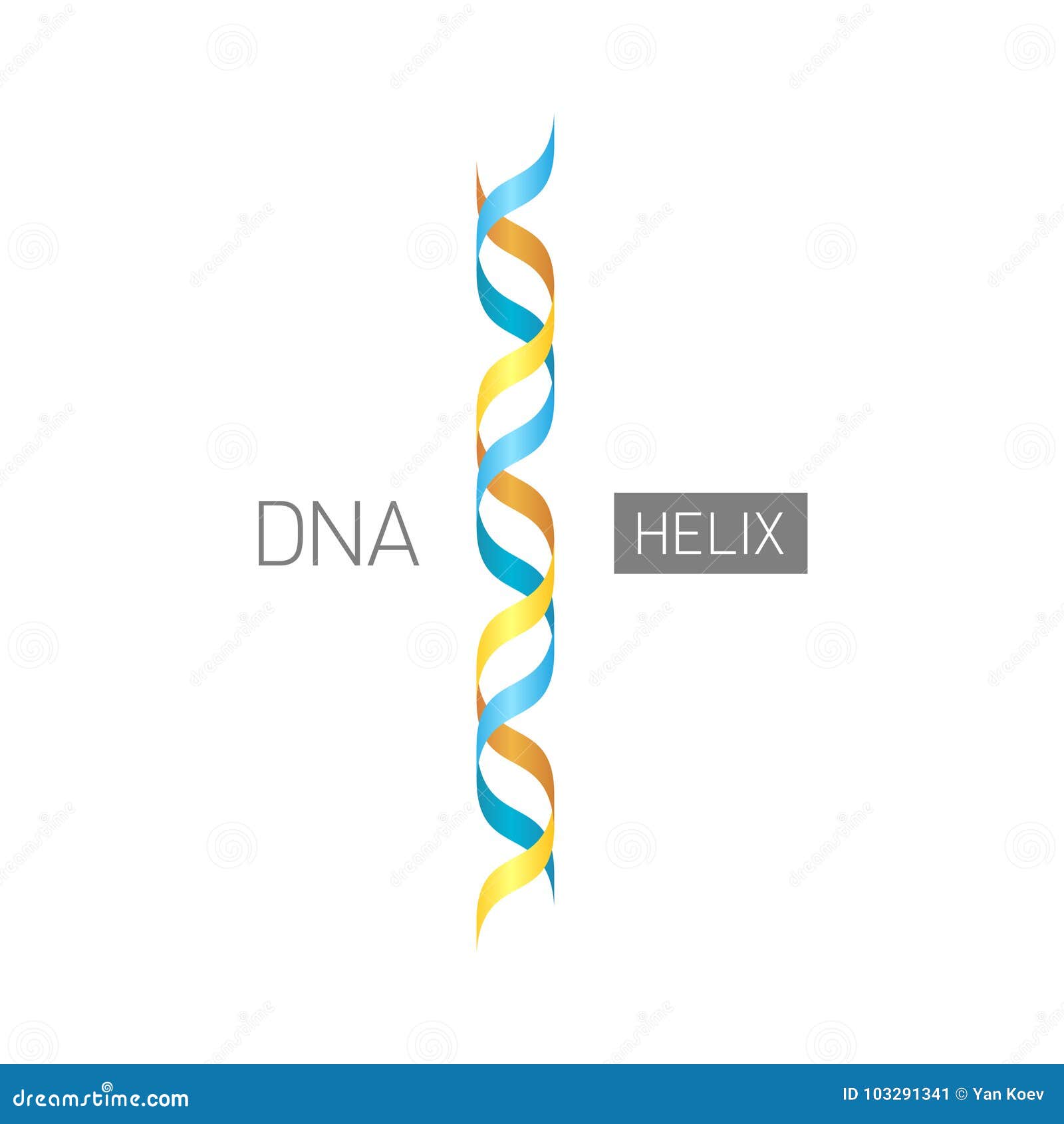 Logotipo do ADN ilustração do vetor. Ilustração de sinal - 103291341