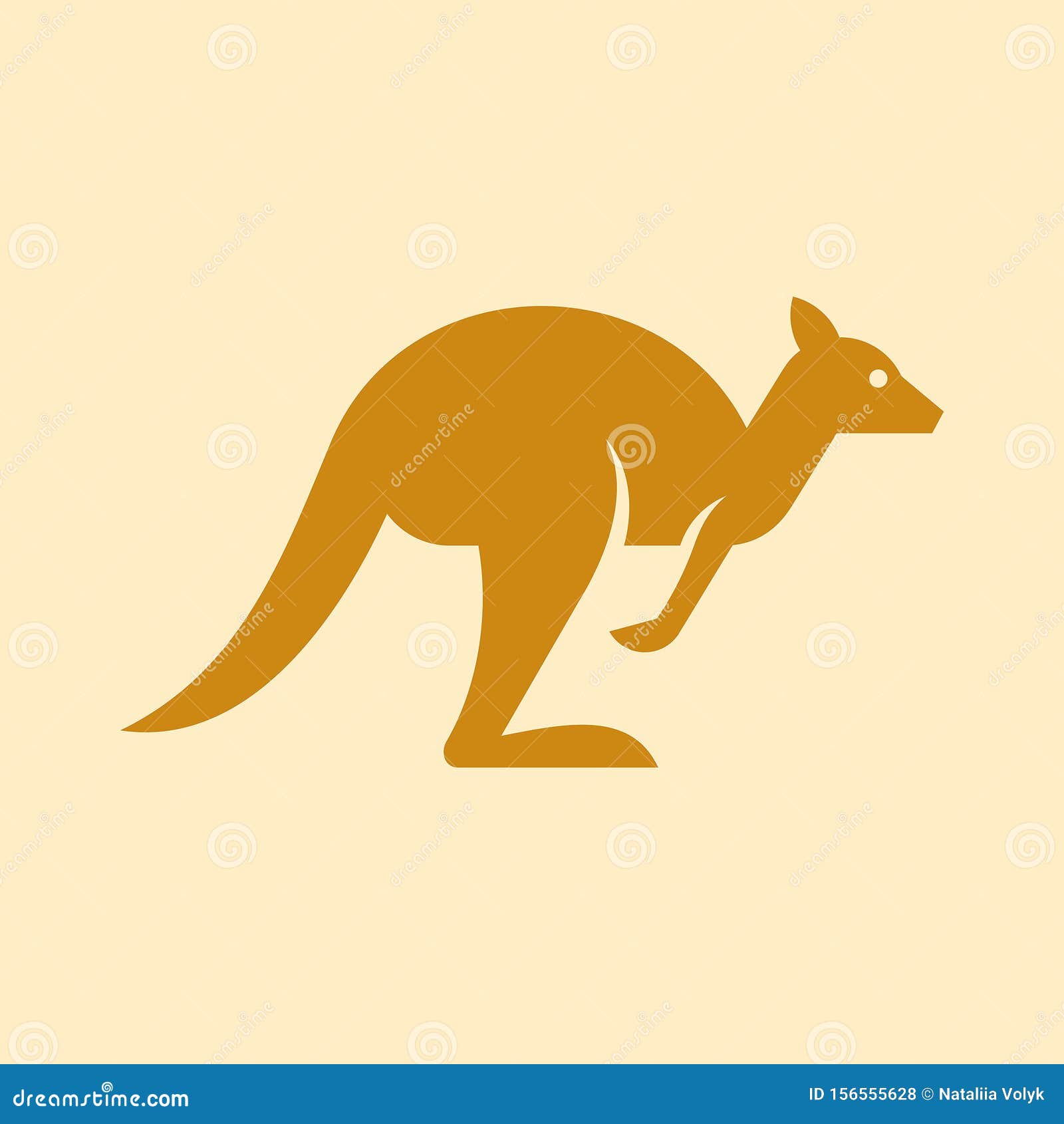 Logotipo do canguru ilustração do vetor. Ilustração de australiano ...