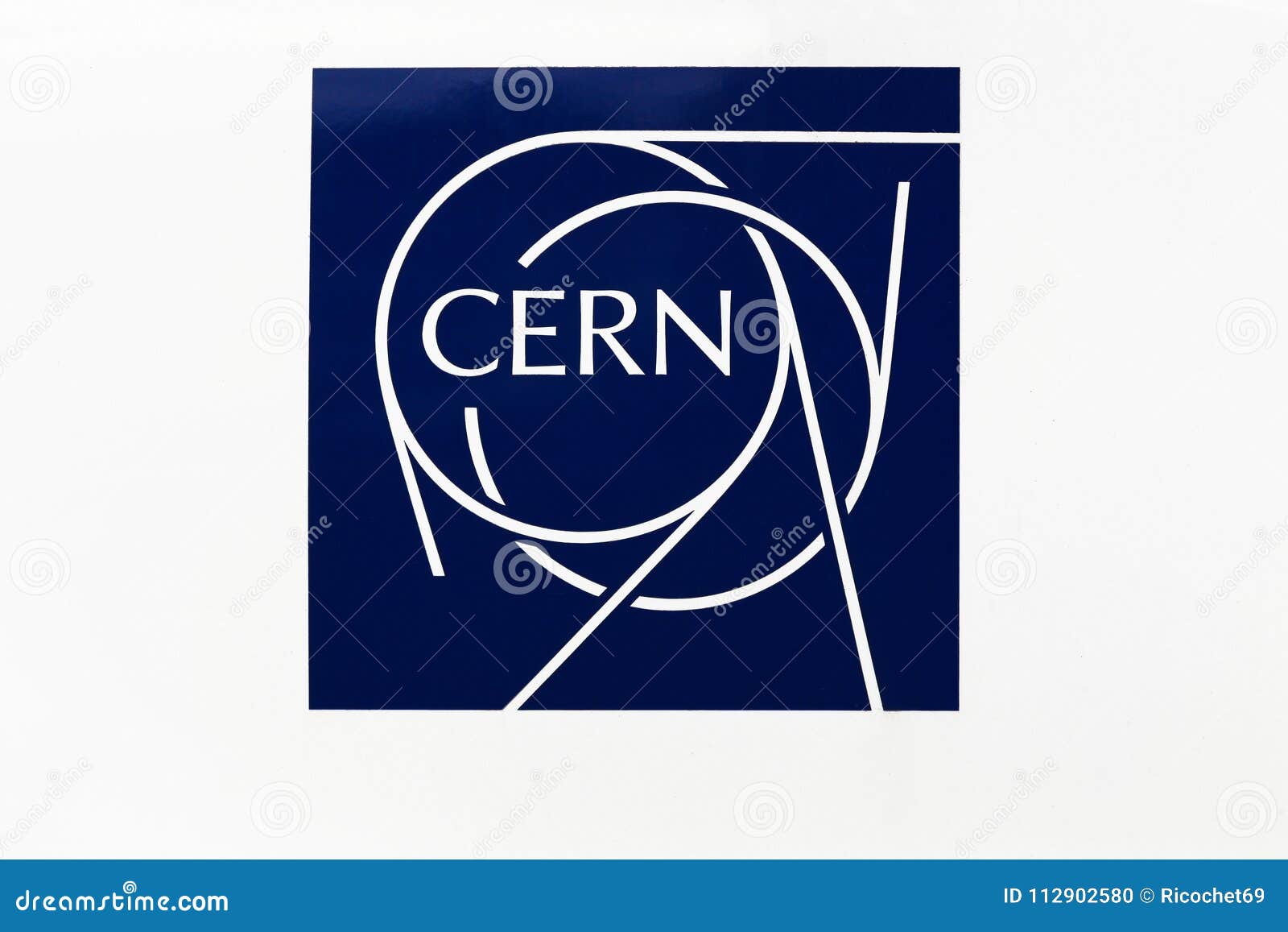 Logotipo Do CERN Em Uma Parede Imagem Editorial - Imagem de europeu ...