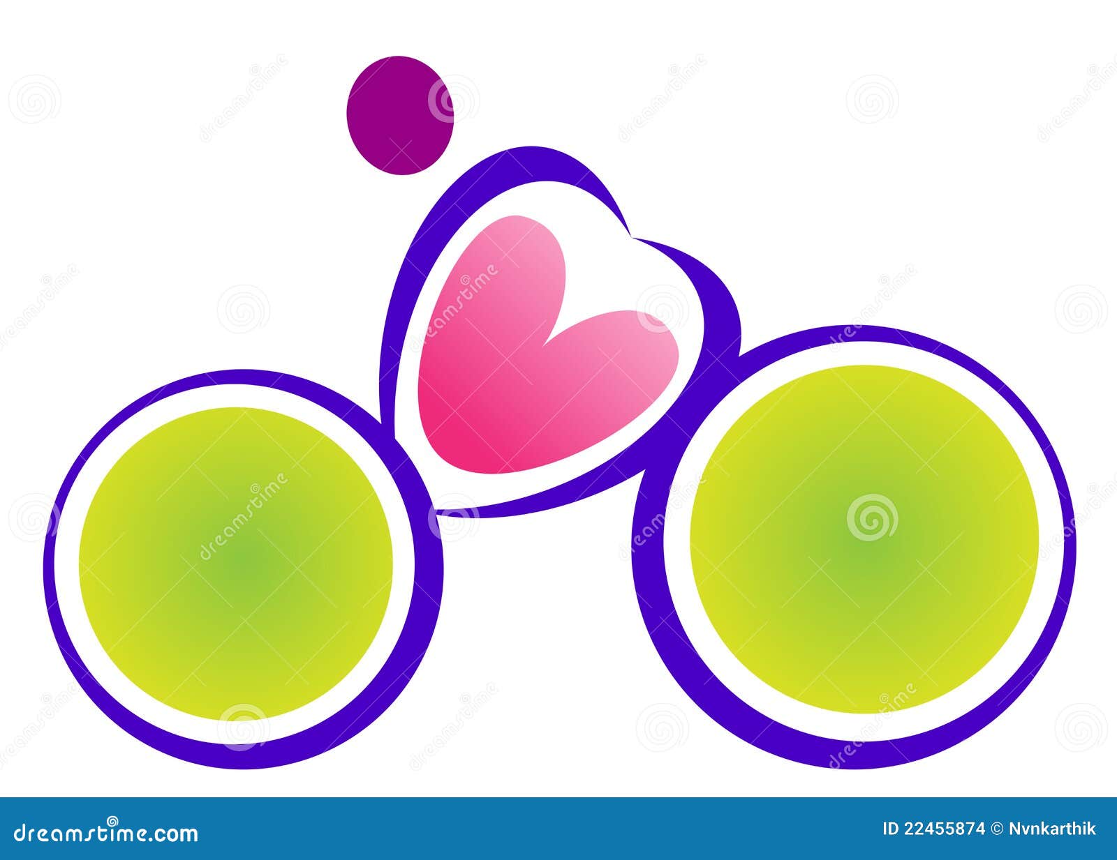 Logotipo do ciclo ilustração do vetor. Ilustração de roda - 22455874