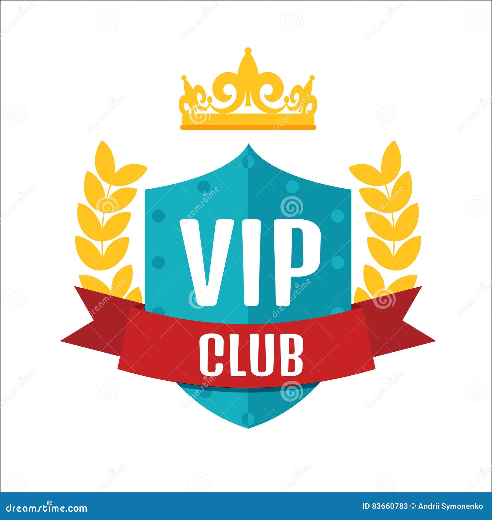 Logotipo do clube do VIP ilustração do vetor. Ilustração de selo - 83660783