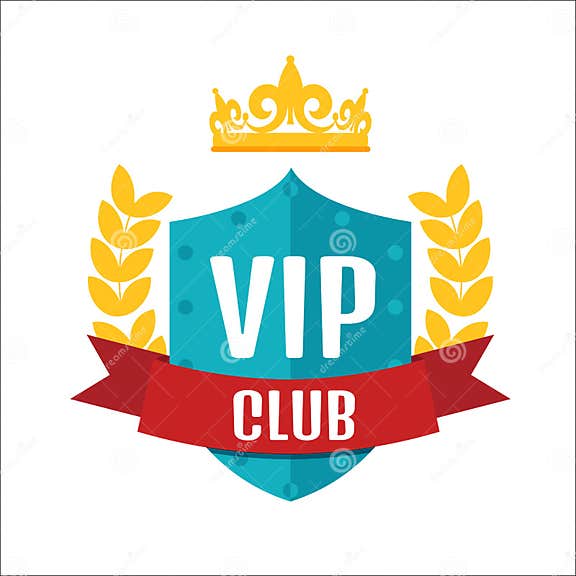 Logotipo do clube do VIP ilustração do vetor. Ilustração de selo - 83660783