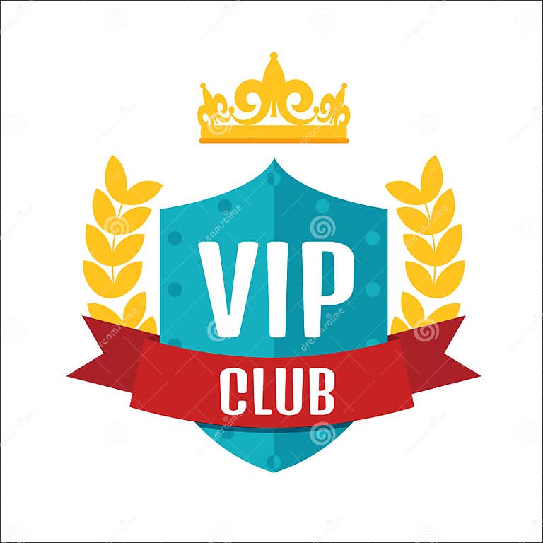 Logotipo do clube do VIP ilustração do vetor. Ilustração de selo - 83660783