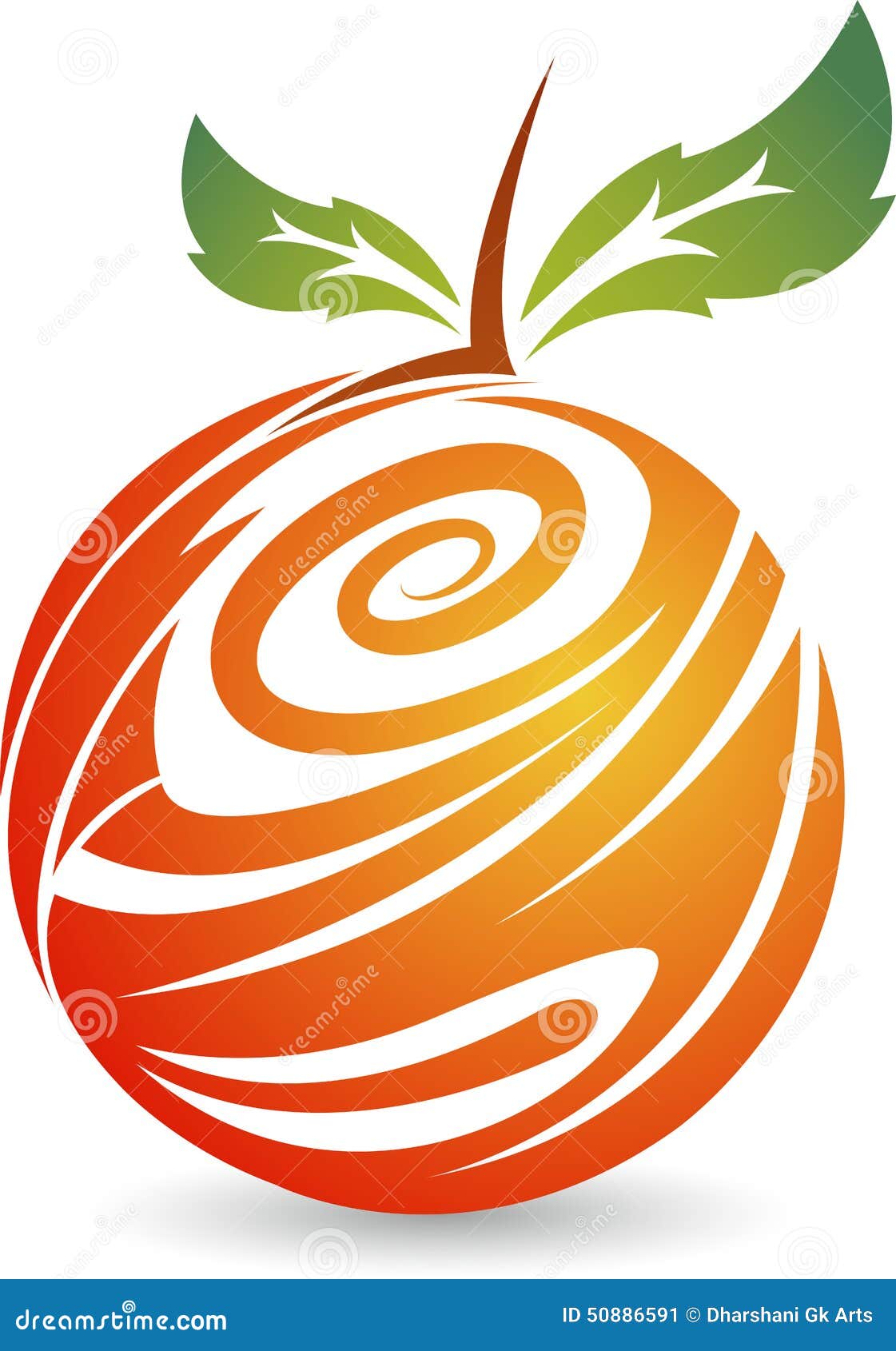 Logotipo do fruto ilustração do vetor. Ilustração de fundo - 50886591