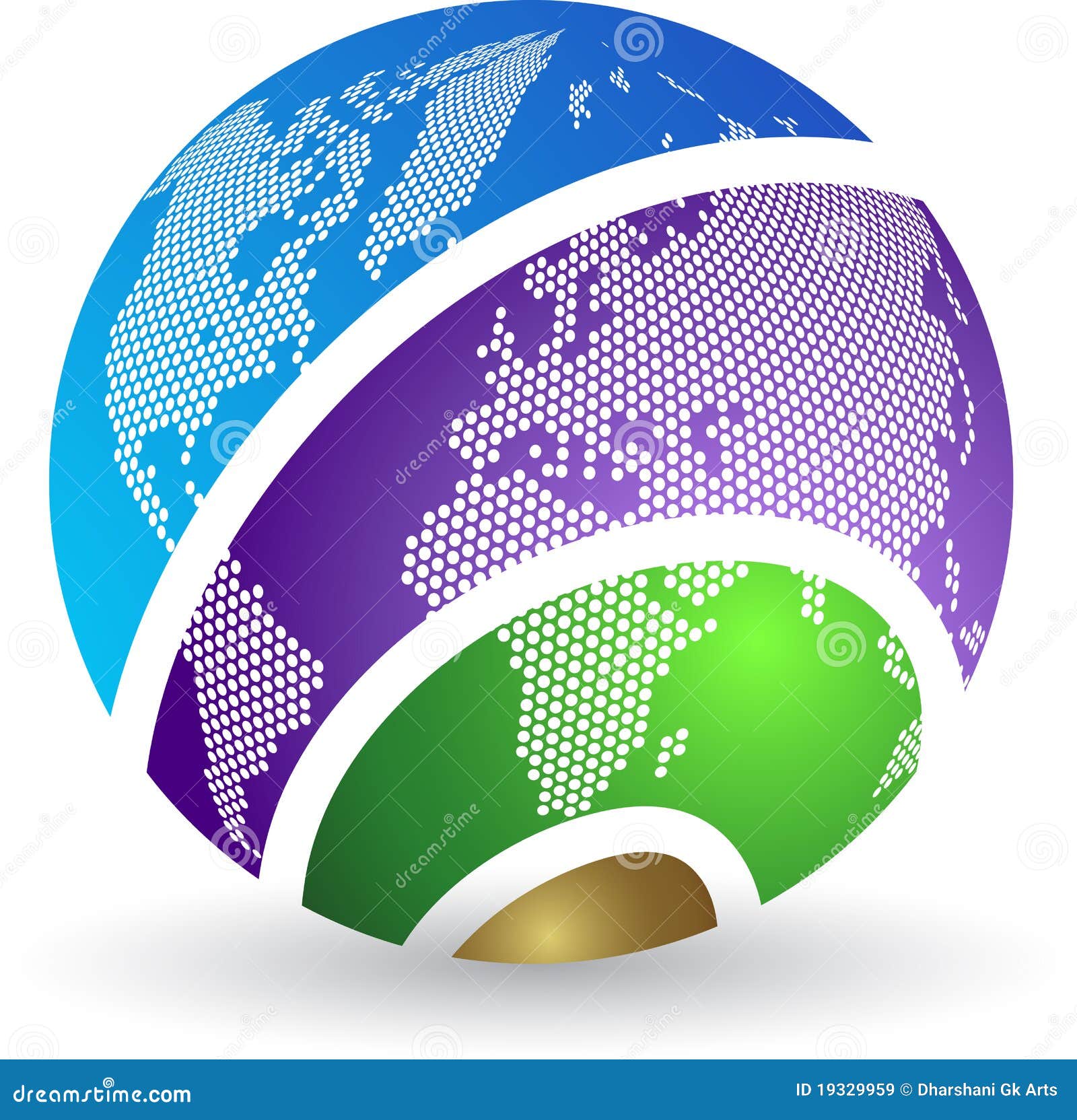 Logotipo do globo ilustração do vetor. Ilustração de idéia - 19329959