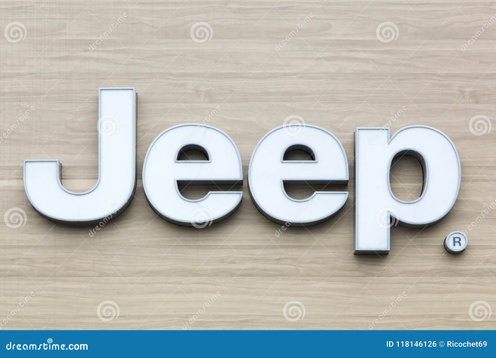 Logotipo Do Jipe Em Uma Parede Foto Editorial - Imagem de luxo, projeto ...