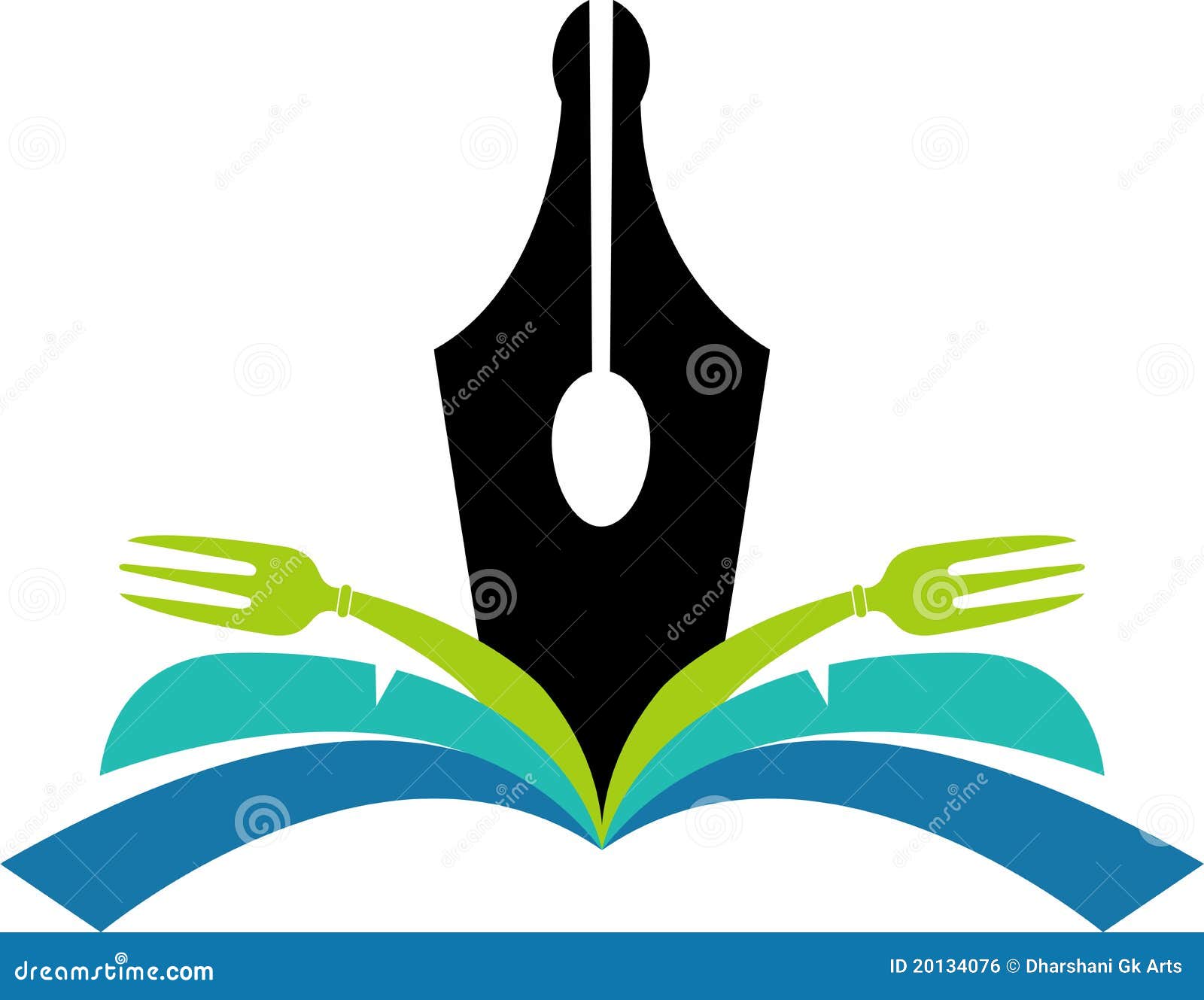 Logotipo Do Livro De Receitas Ilustração do Vetor - Ilustração de arte ...