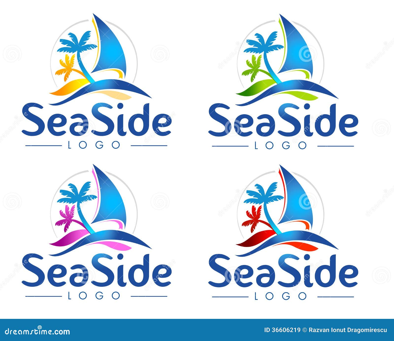 Logotipo do mar ilustração stock. Ilustração de barco - 36606219