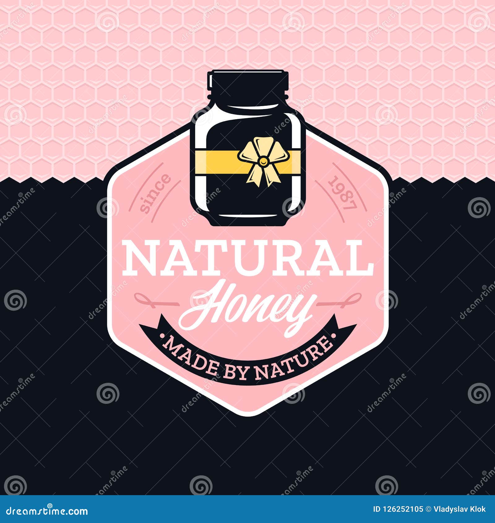 Logotipo do mel do vetor ilustração do vetor. Ilustração de apicultura ...